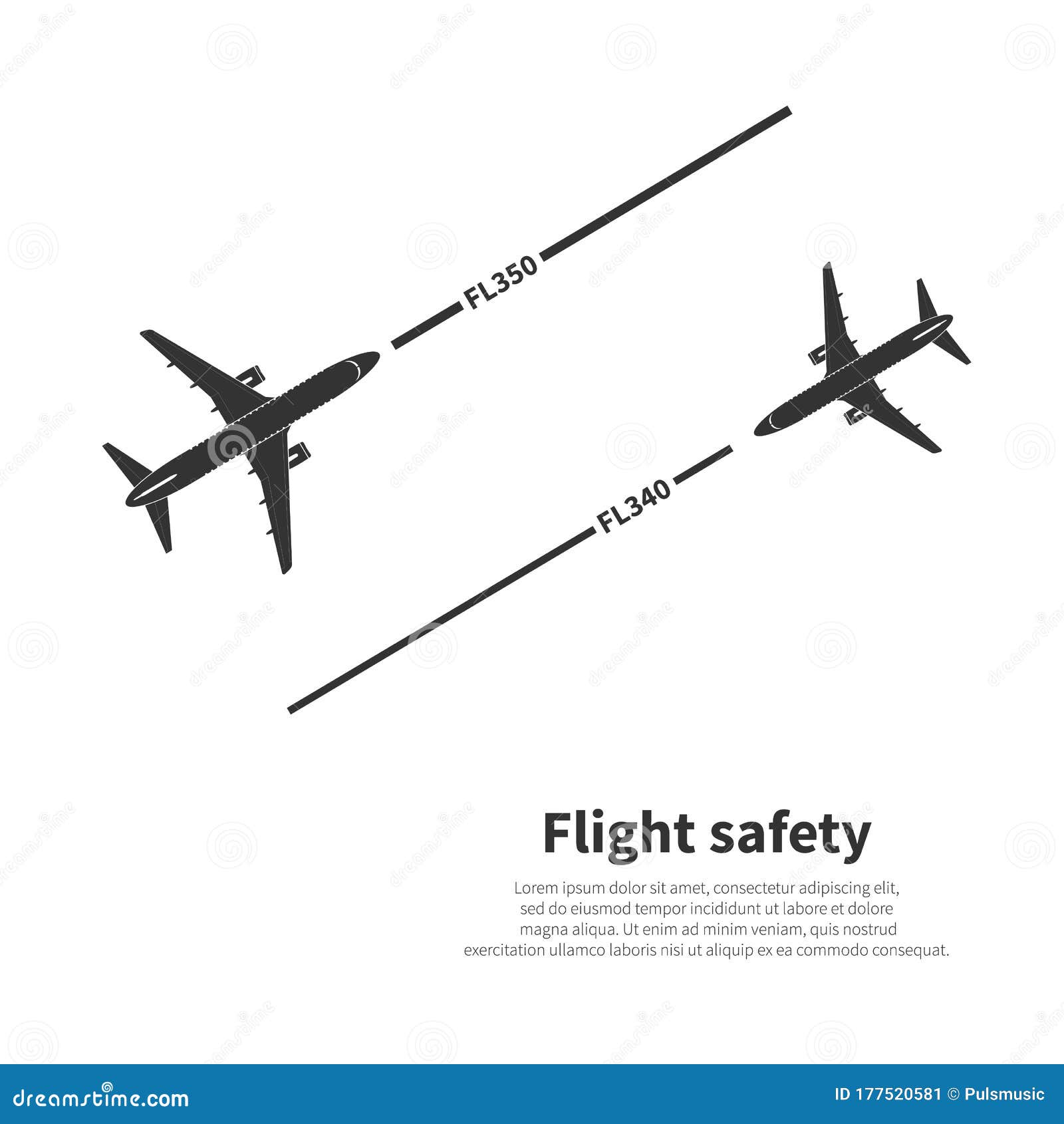 Aviation Safety Infographic Stock Vector - Illustration of colliding ...
