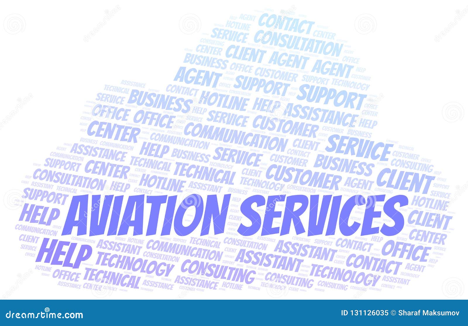 Aviation Services Word Cloud. Stock Illustration - Illustration of help ...
