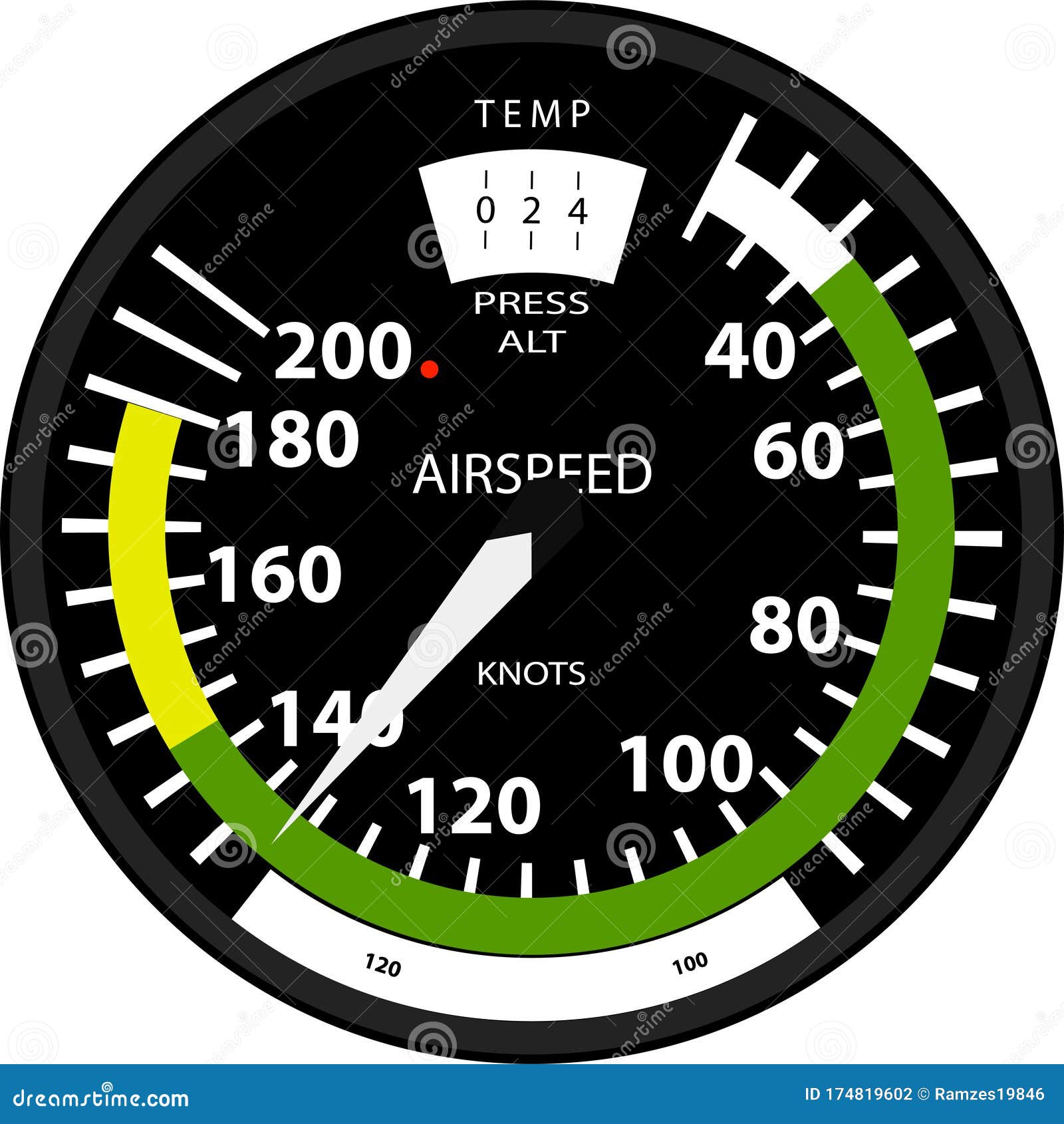 Airspeed Indicator Vector | CartoonDealer.com #64219986