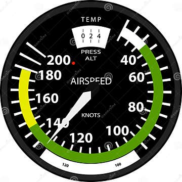 Aviation Speed Indicator Isolated on Transparent Background Stock ...
