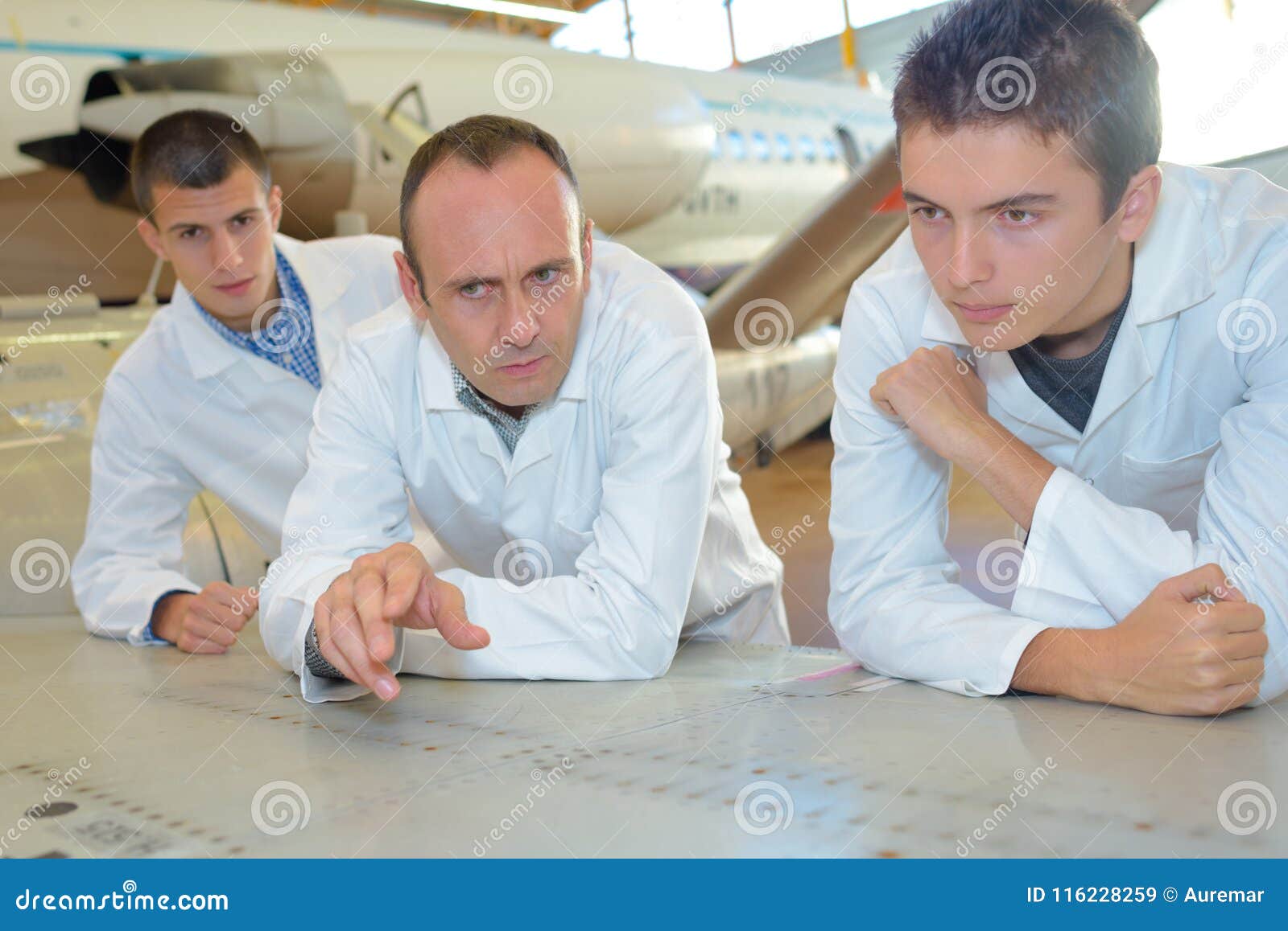 Aviation Students Studying Plans Stock Image - Image of teenager ...