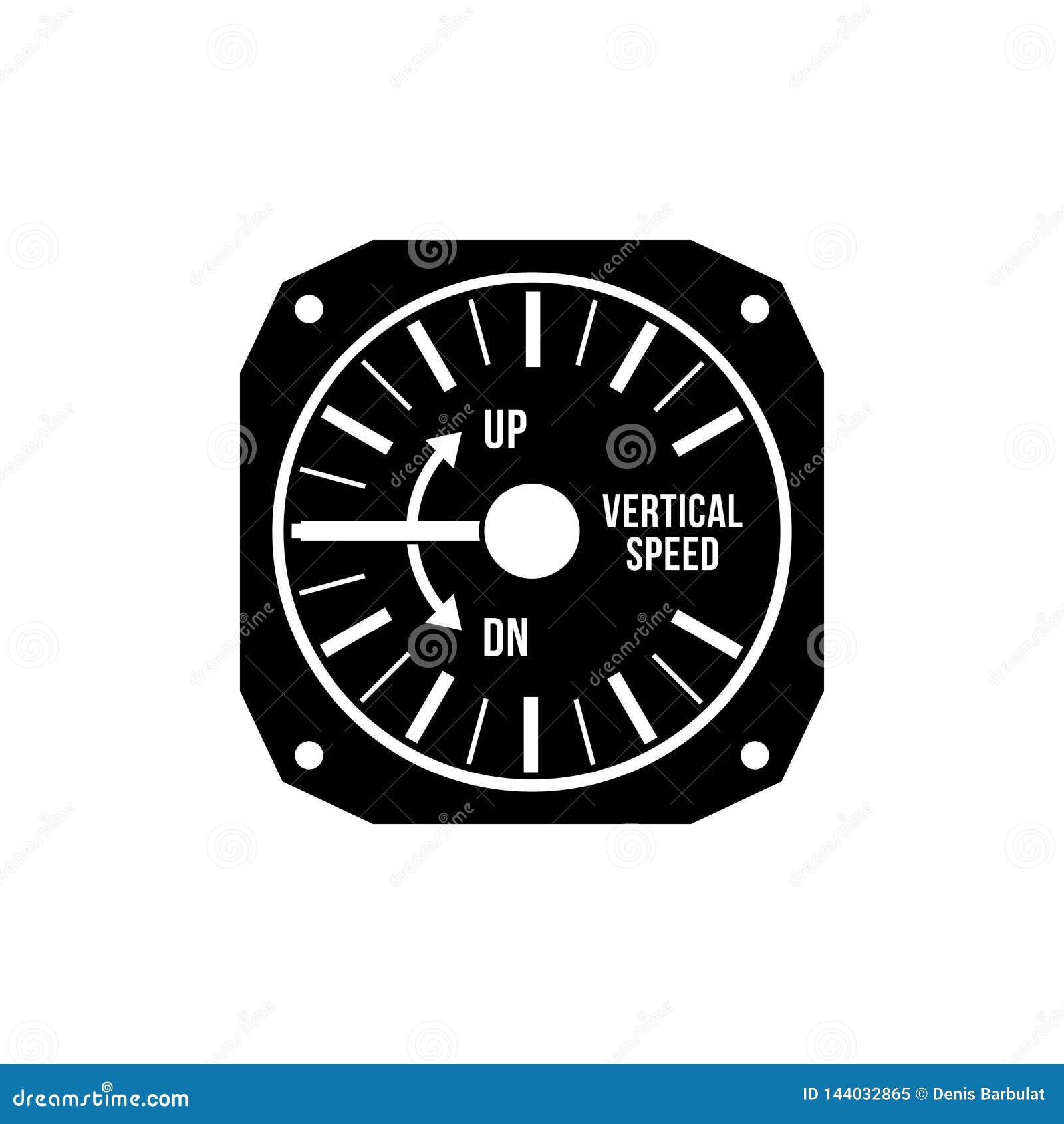 Aviation variometer icon stock vector. Illustration of variometer - 144032865