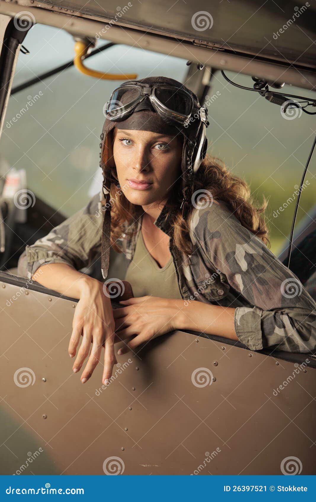 Aviator female stock image. Image of fashion, plane, eyes - 26397521