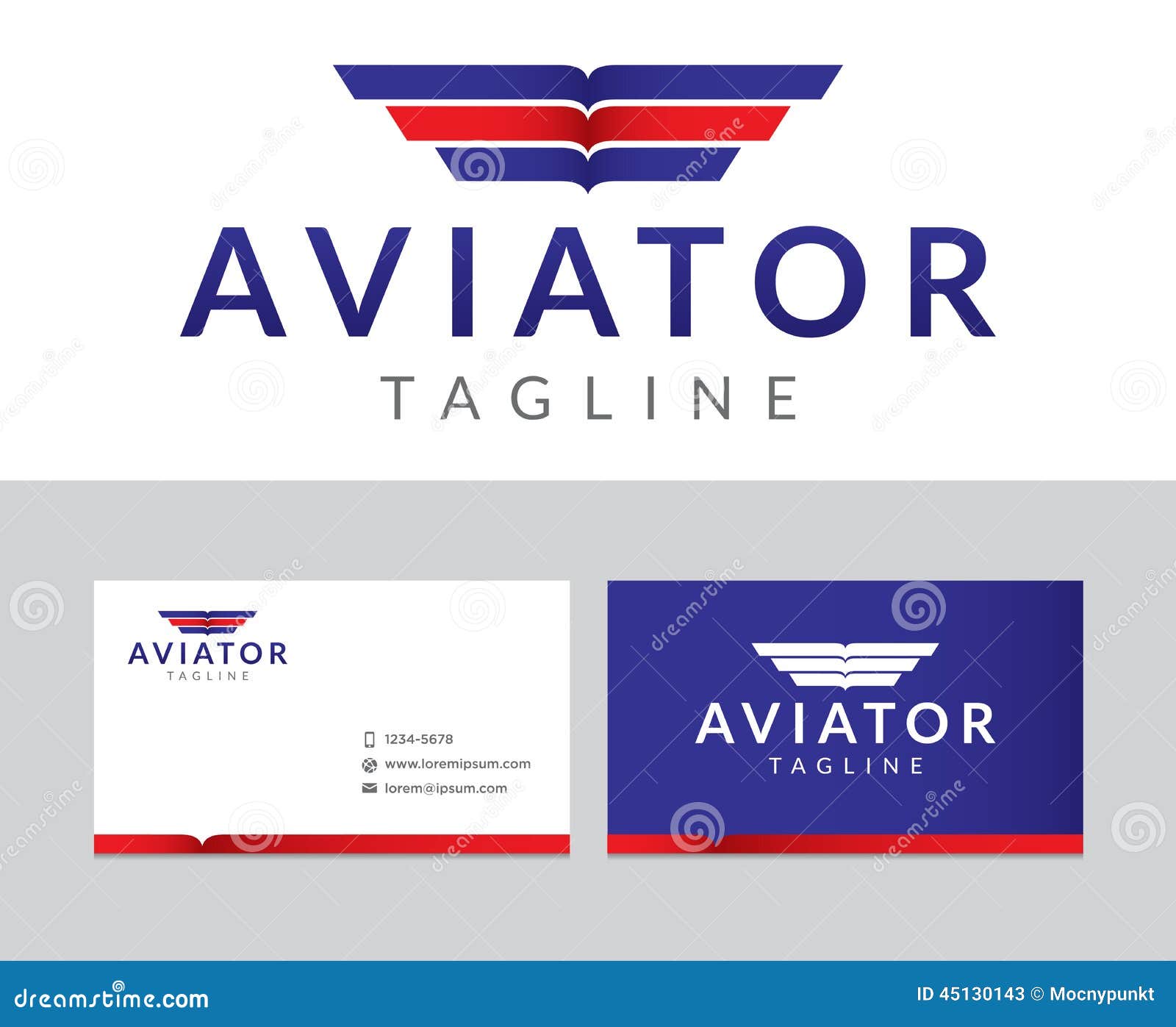 Aviator logo stock vector. Illustration of tickets, branding - 45130143