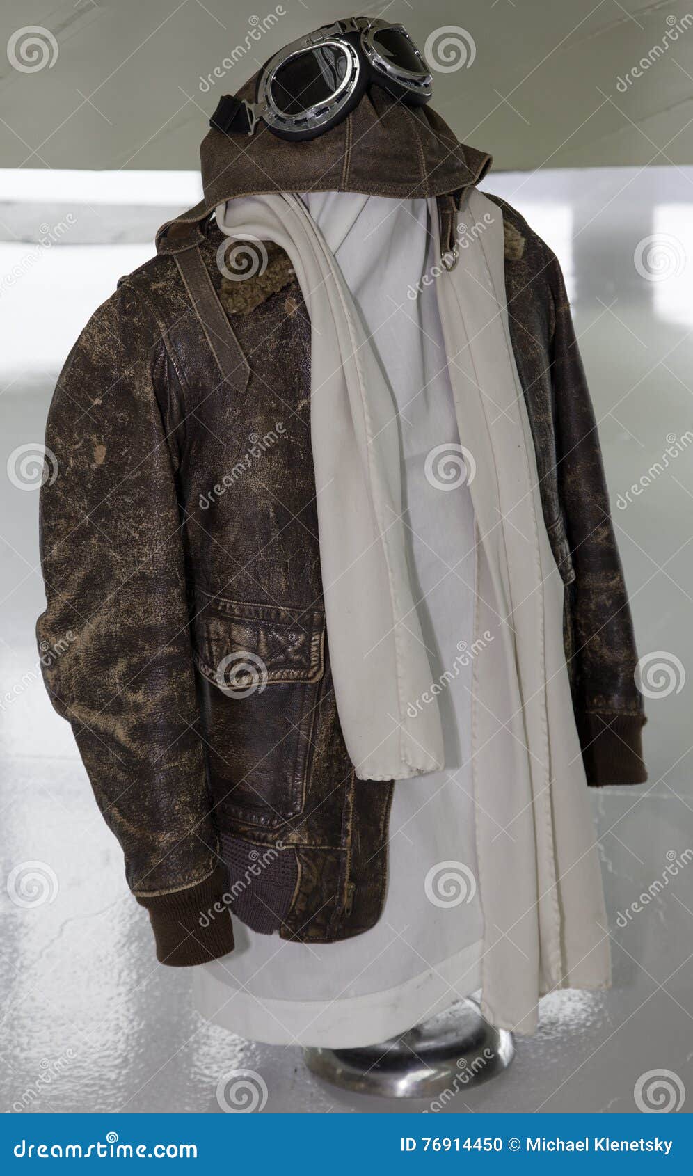 Aviator Outfit stock photo. Image of leather, goggles - 76914450