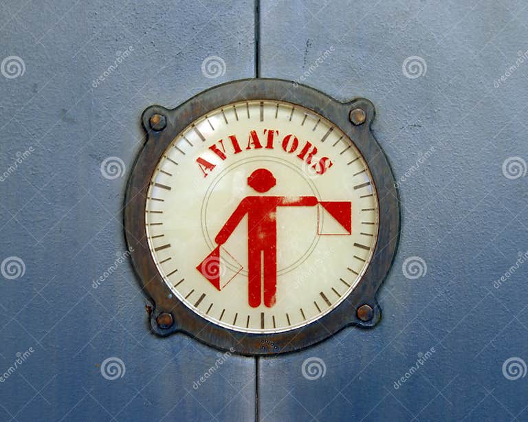 Aviator sign stock image. Image of door, sign, caricature - 3789133