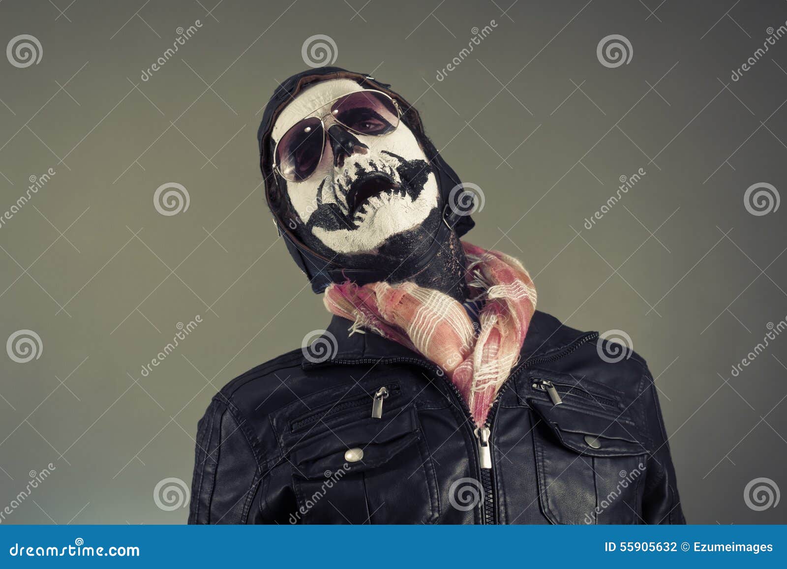 Aviator Skull stock photo. Image of aeroplane, aviator - 55905632