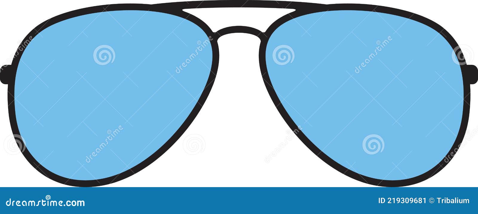 Aviator Sunglasses Color Vector Stock Vector - Illustration of plastic ...