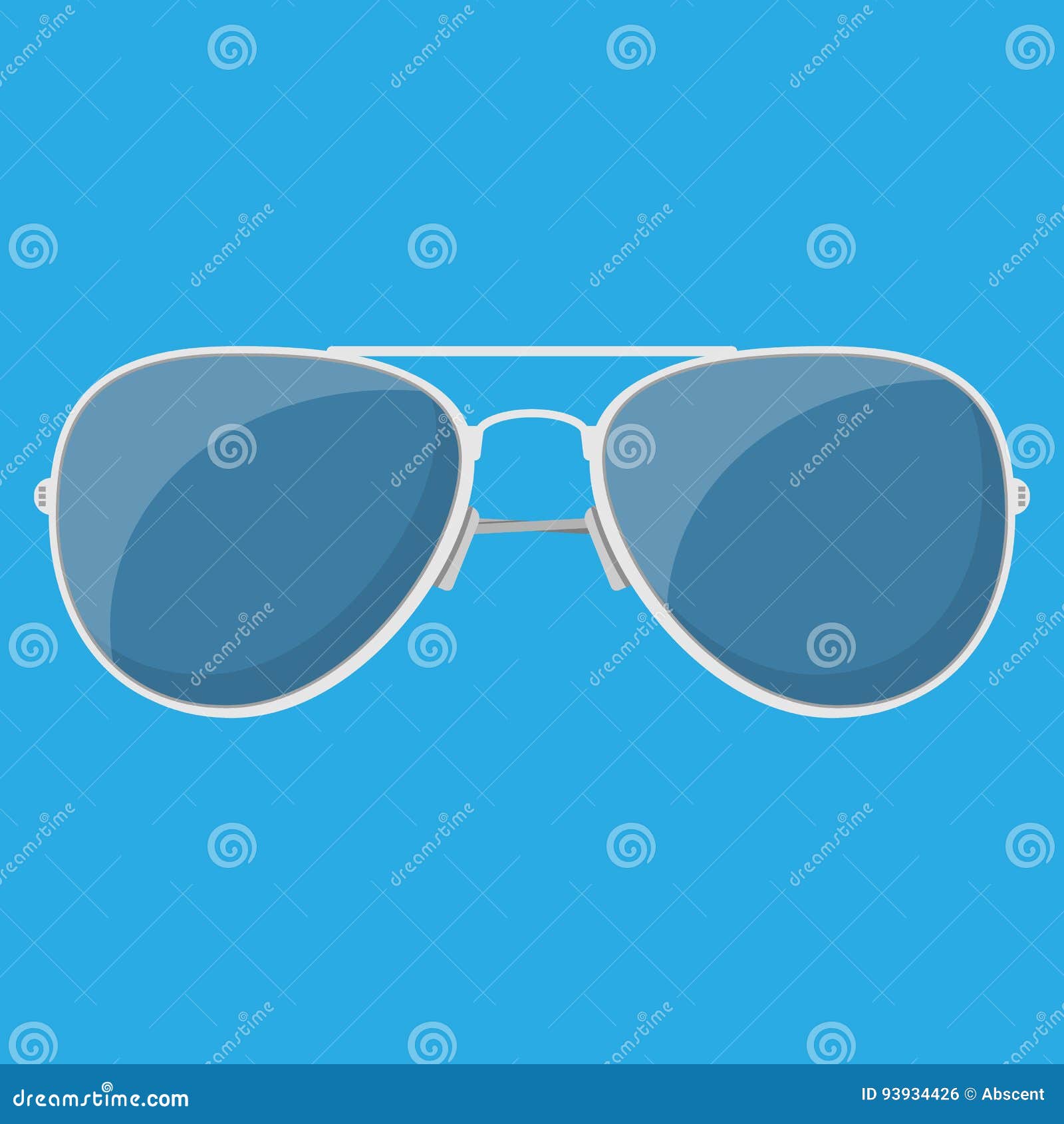 Aviator Sunglasses. Protective Eyewear Stock Vector - Illustration of ...