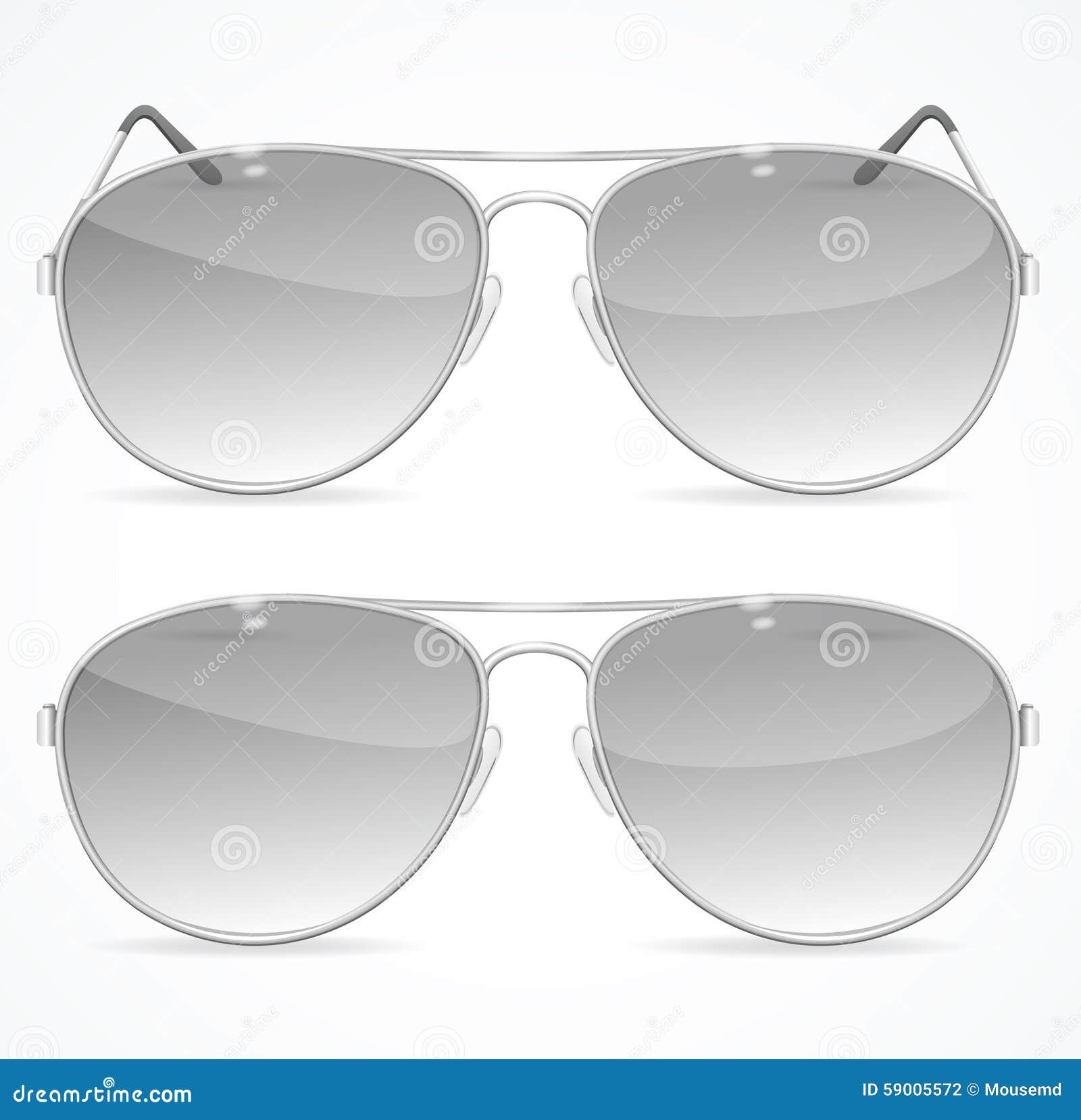 Aviator Sunglasses Set. Vector Stock Vector - Illustration of classic ...