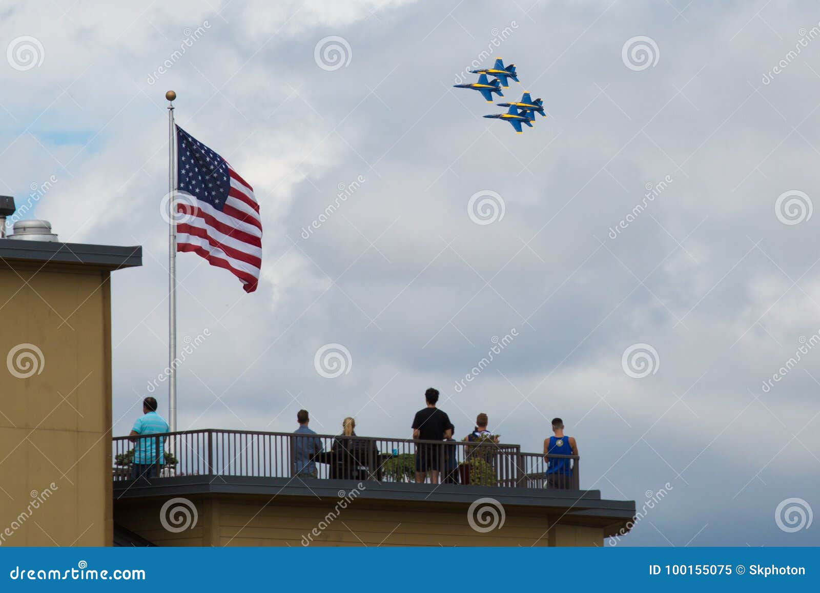 Navy Blue Angles Flying on 4th of July Editorial Image - Image of ...
