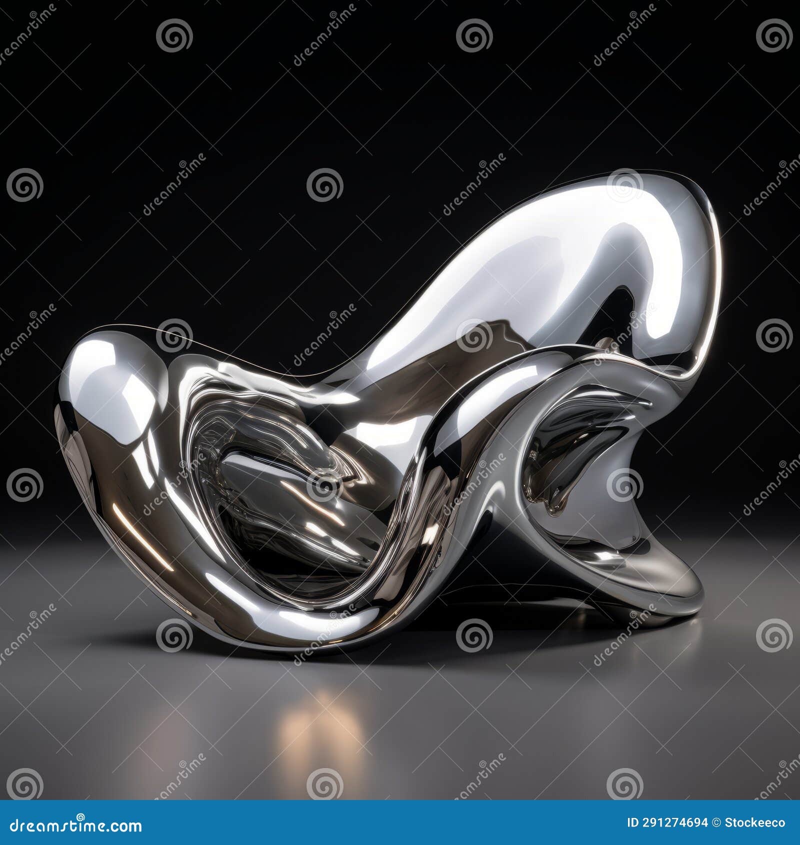Avicii-inspired Liquid Metal Recliner with Distorted Form Stock ...