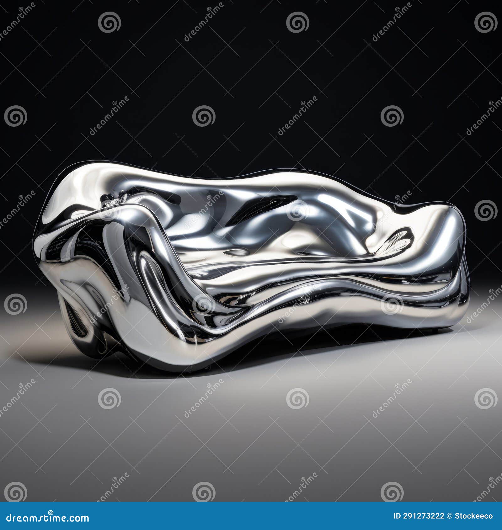 Avicii-inspired Liquid Metal Gold Plated Lounge Chair Royalty-Free ...