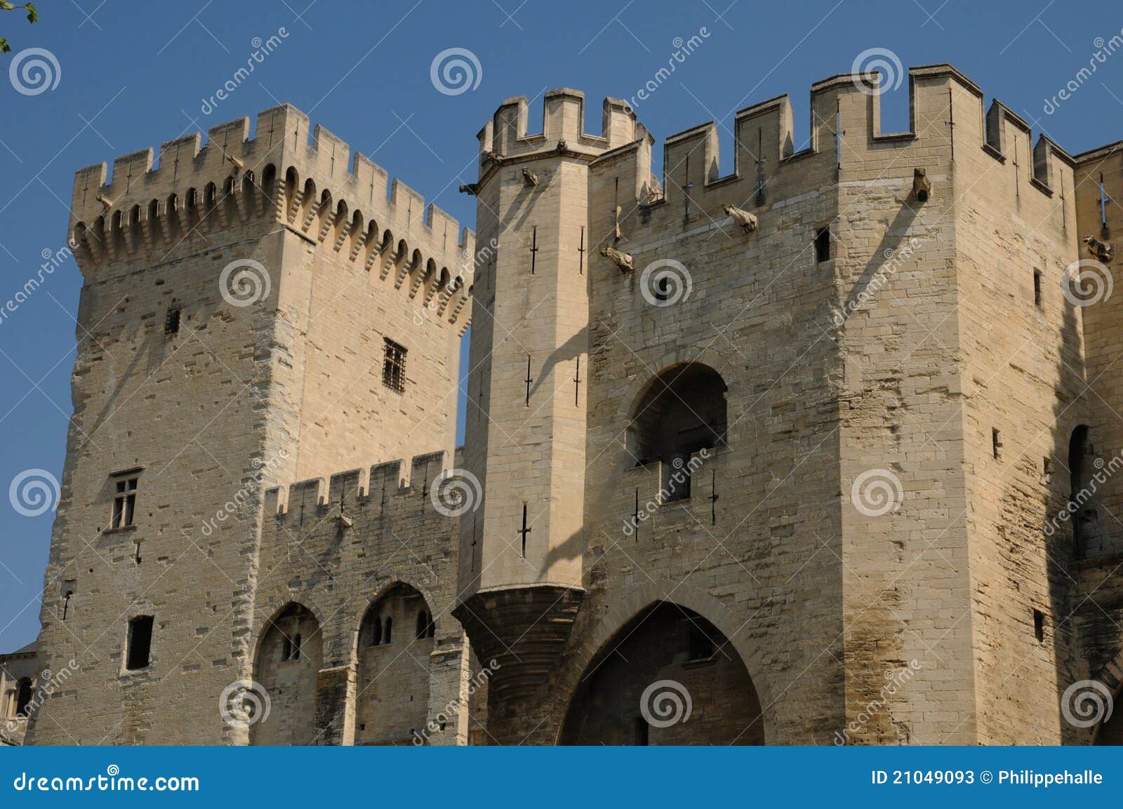 Avignon stock image. Image of castle, tower, provence - 21049093