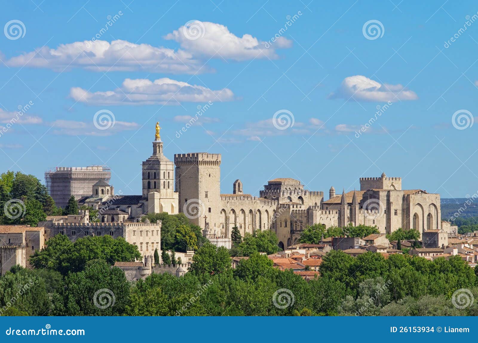 Avignon stock photo. Image of panorama, church, france - 26153934