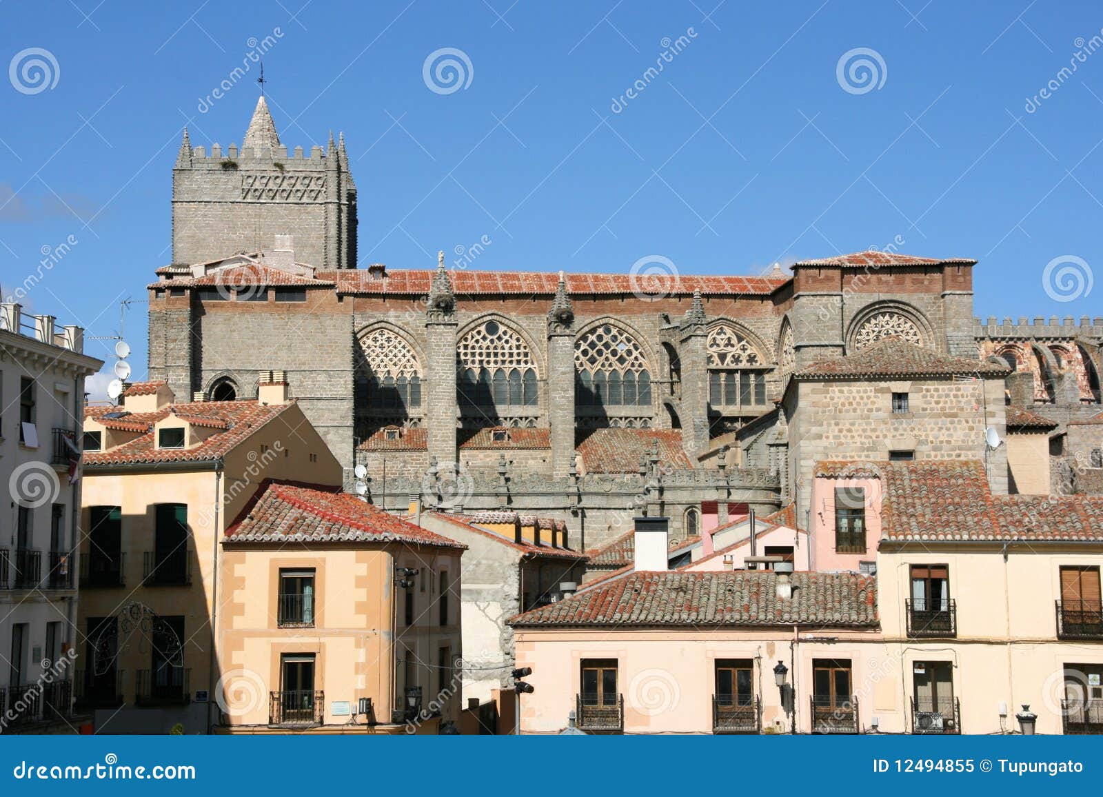 Avila, Spain stock image. Image of landmark, travel, city - 12494855