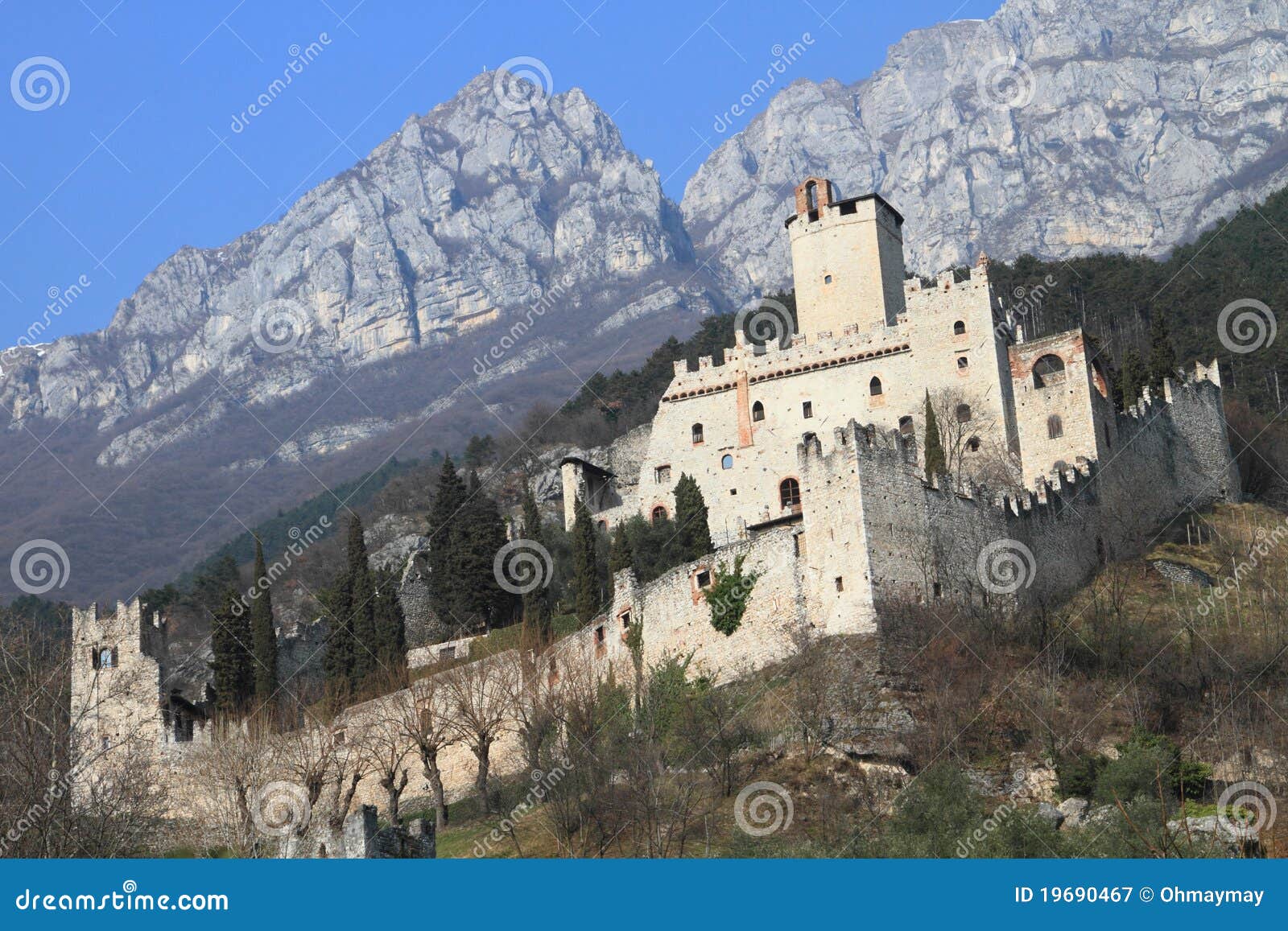 Avio Castle, Italy stock image. Image of italy, castle - 19690467