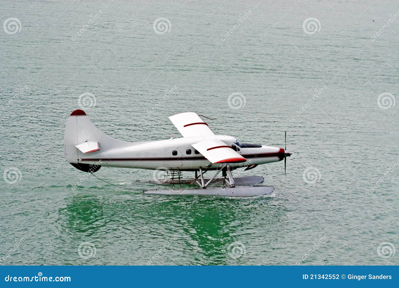 Avion De Flotteur Sur L'eau Photo stock - Image du ailes, image: 21342552