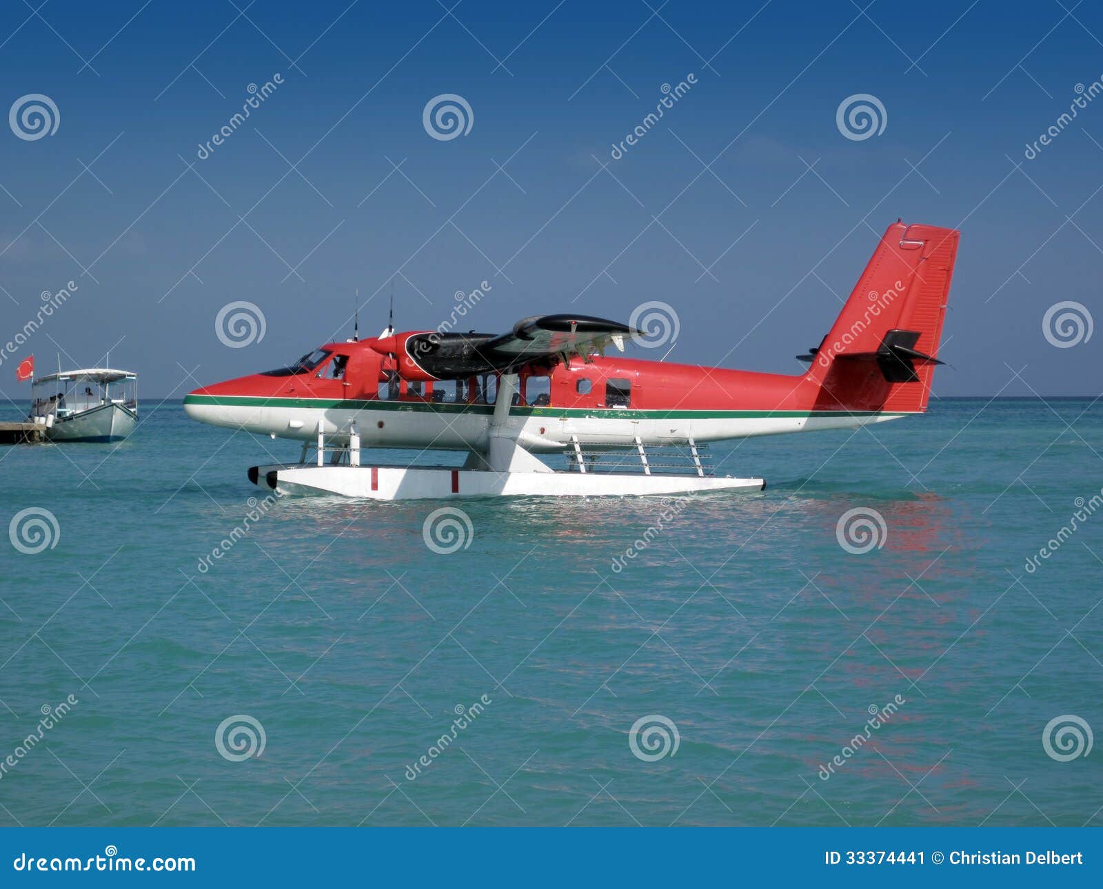 Avion de mer image stock. Image du aviation, arrivée - 33374441