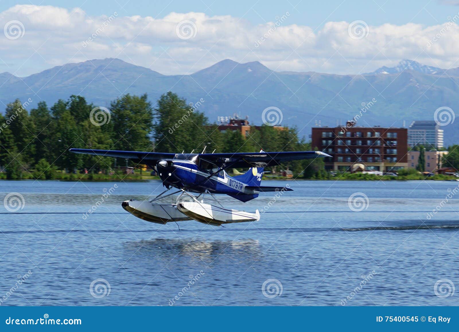 Avion De Mer Au Capot De Lac En Alaska Image éditorial - Image du ...