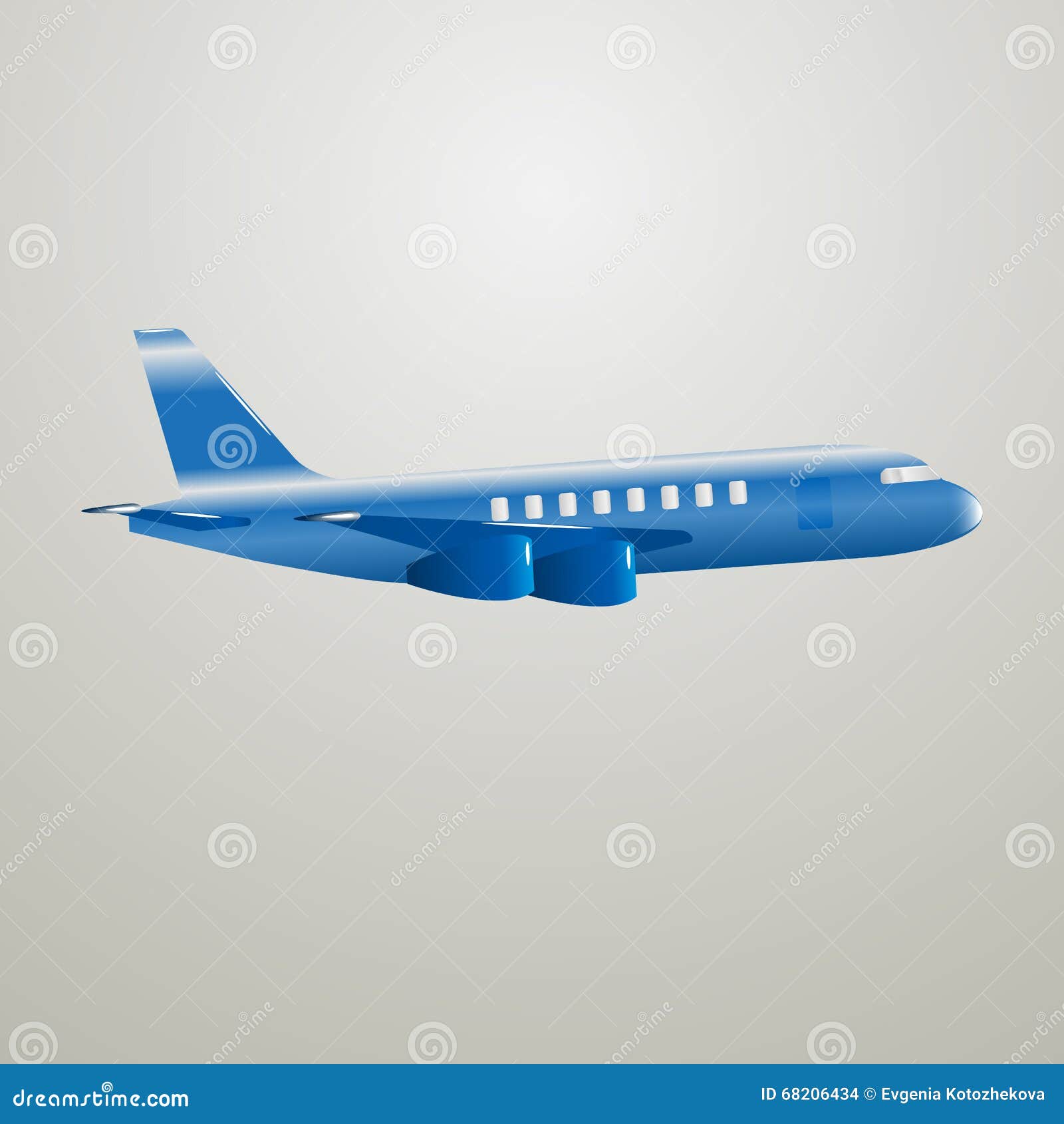Aviones azules ilustración del vector. Ilustración de viaje - 68206434
