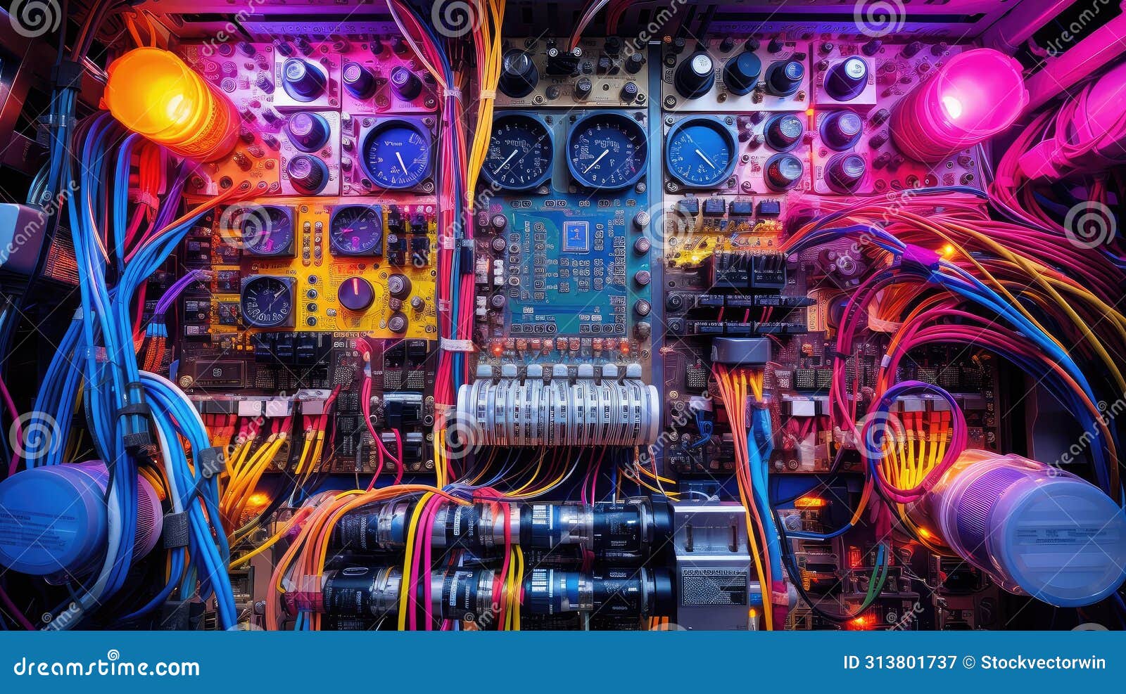 Avionics Aerospace Components Stock Illustration - Illustration of ...