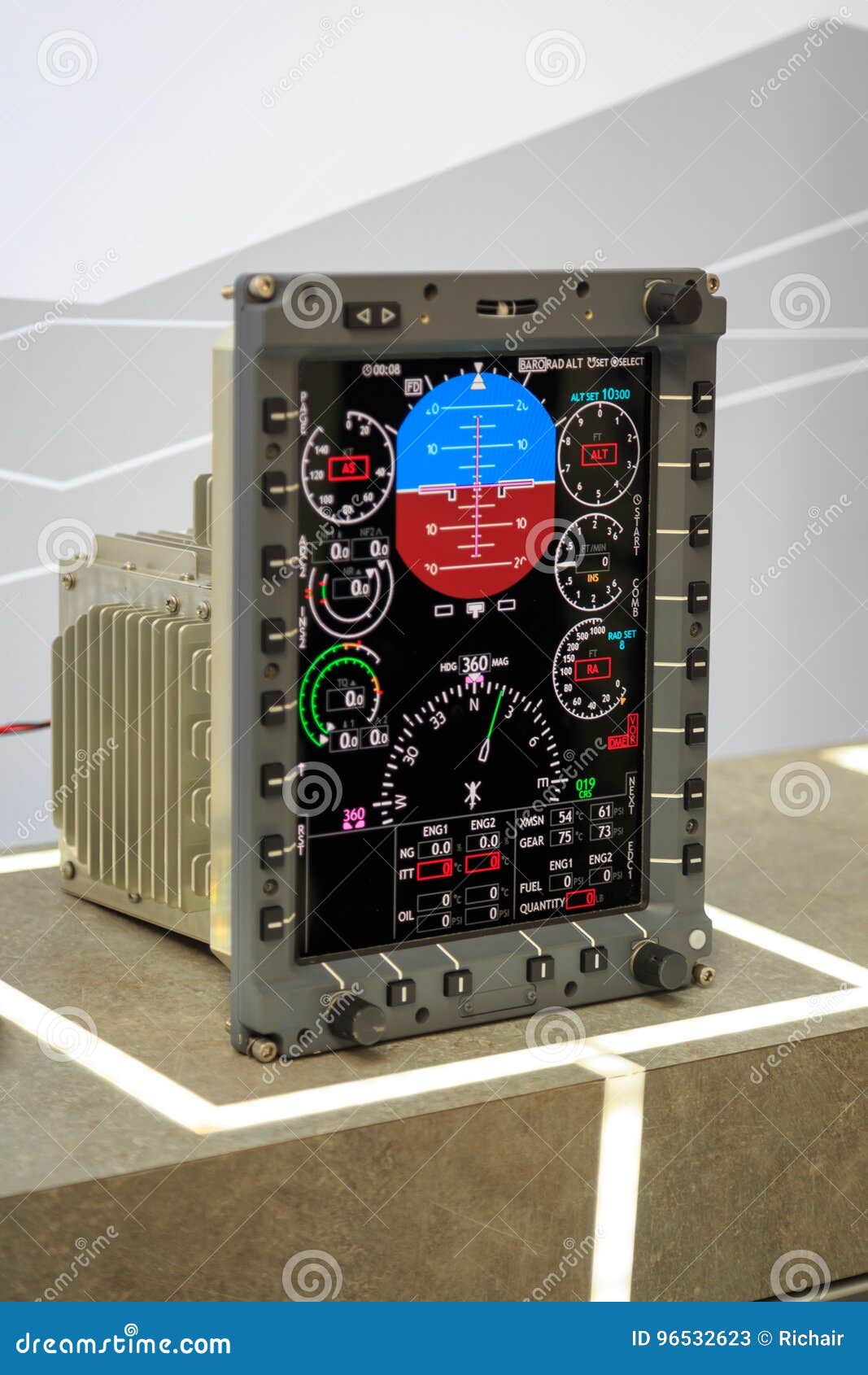 Avionics stock image. Image of indicator, airplane, plane - 96532623
