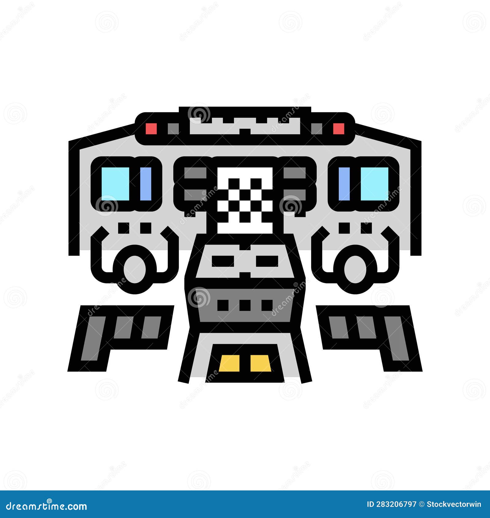 Avionics Systems Aeronautical Engineer Color Icon Vector Illustration ...