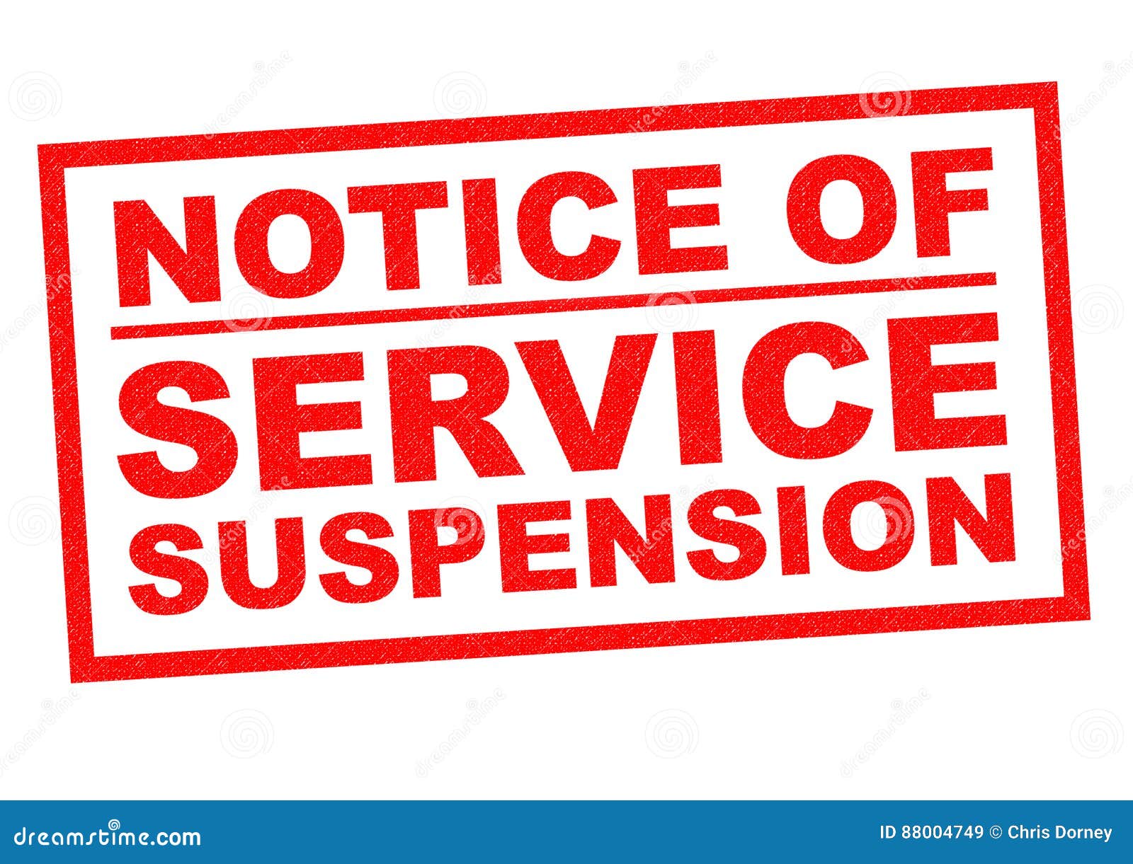 AVIS DE SUSPENSION DE SERVICE Illustration Stock - Illustration du ...
