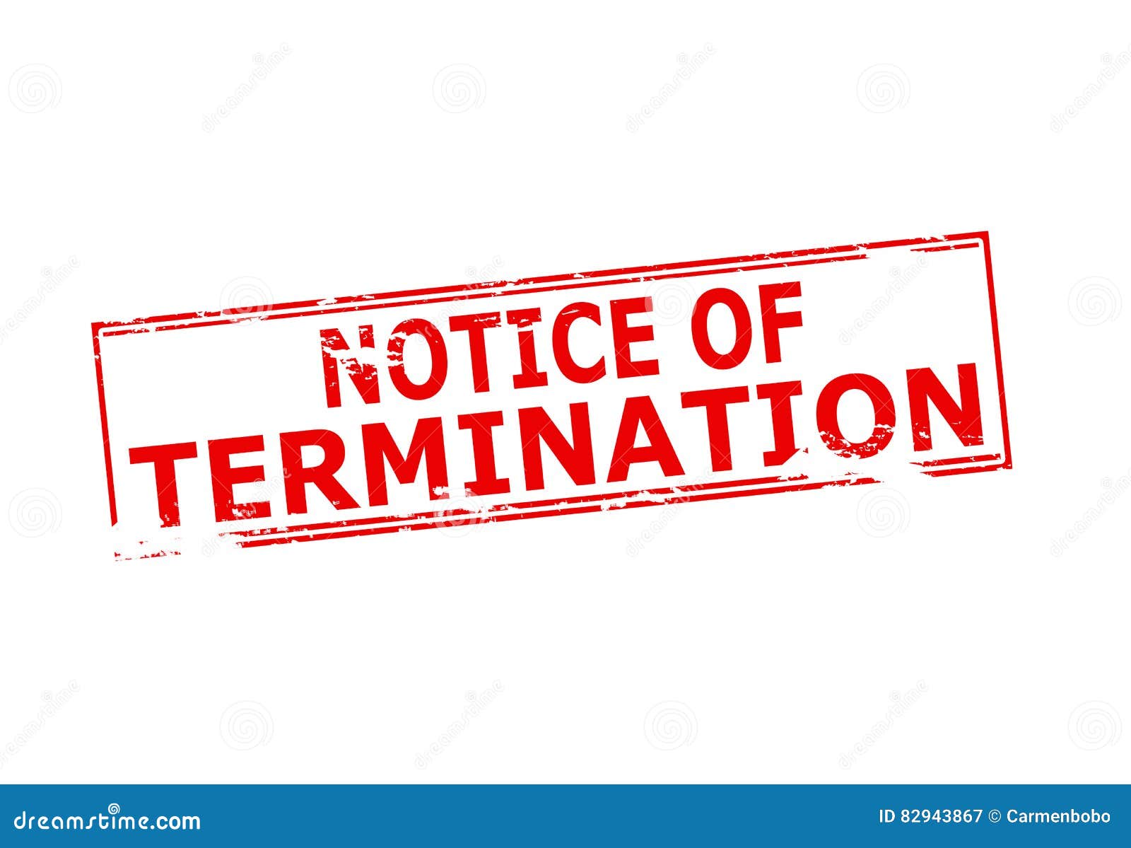 Aviso de la terminación stock de ilustración. Ilustración de texto ...