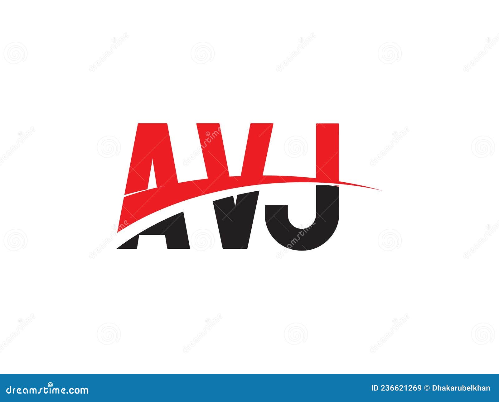 AVJ Letter Initial Logo Design Vector Illustration Stock Vector ...
