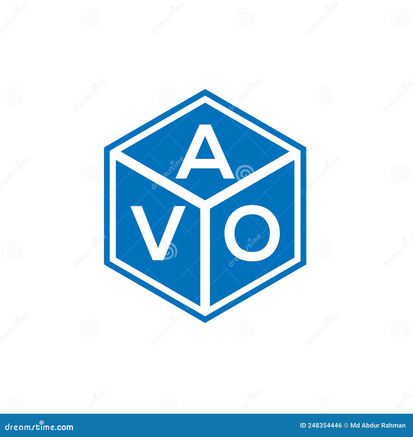 AVO Letter Logo Design on Black Background. AVO Creative Initials ...