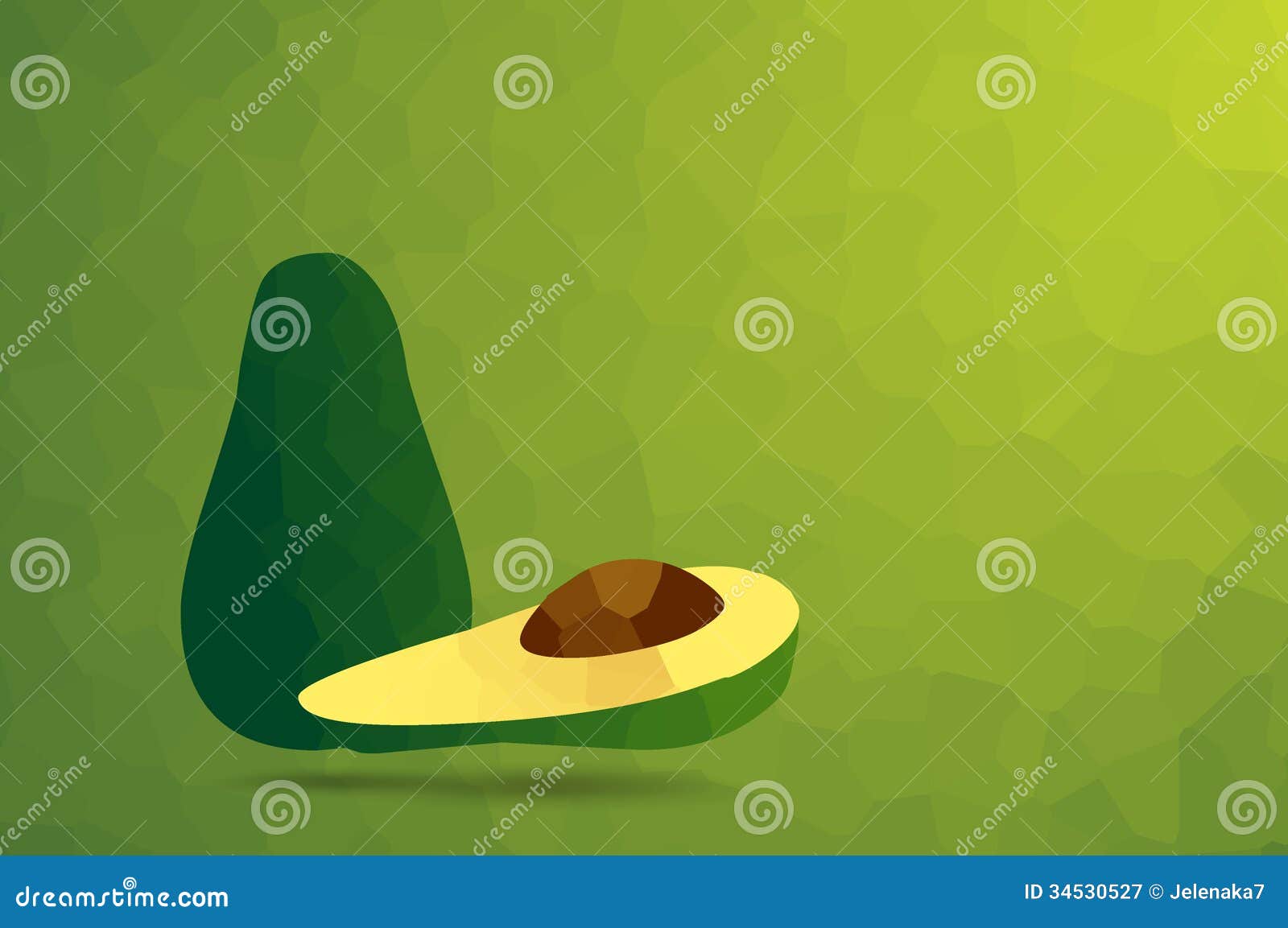 Avocado abstract. stock illustration. Illustration of fruit - 34530527