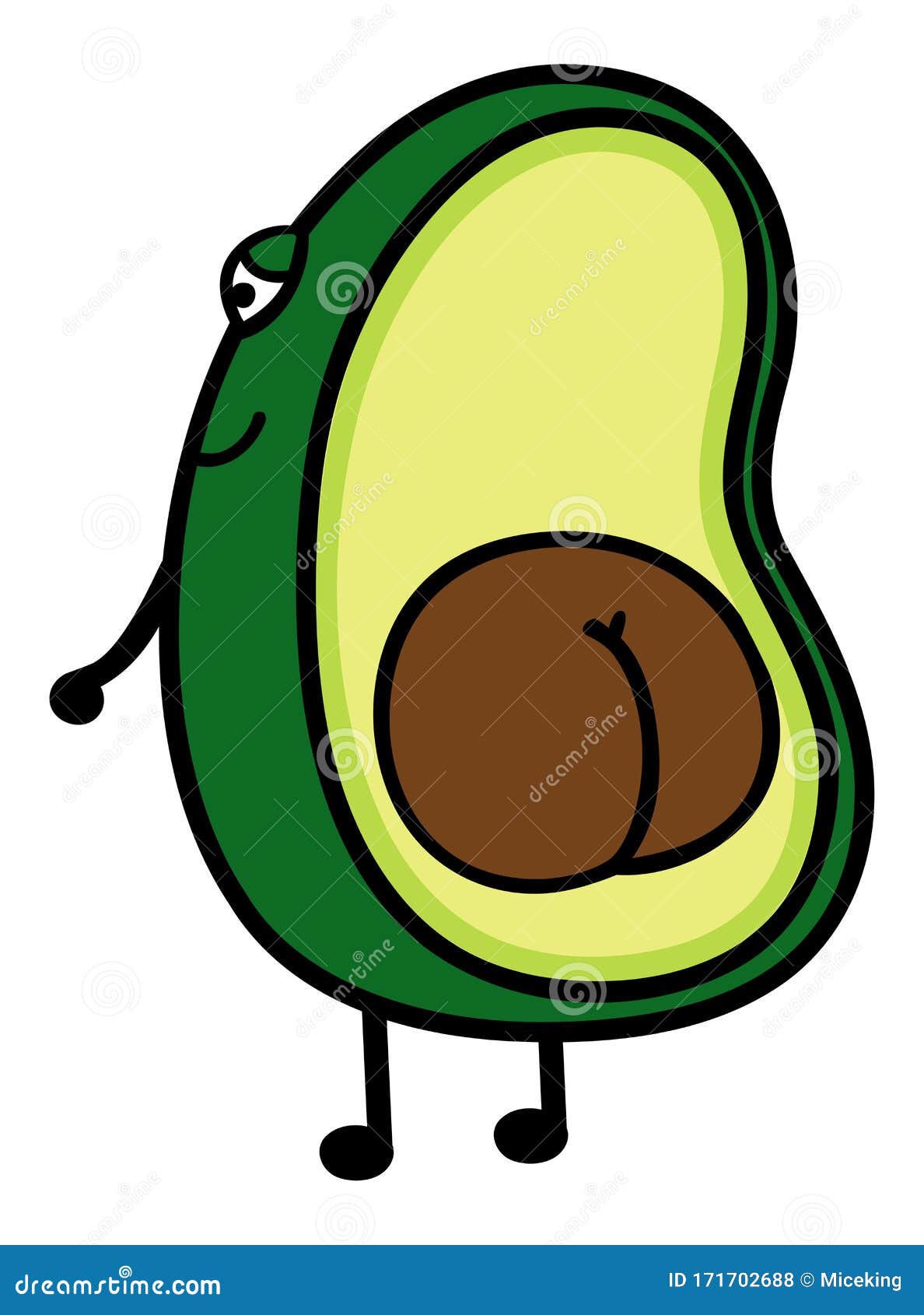 Avocado avo stock vector. Illustration of vegetarian - 171702688