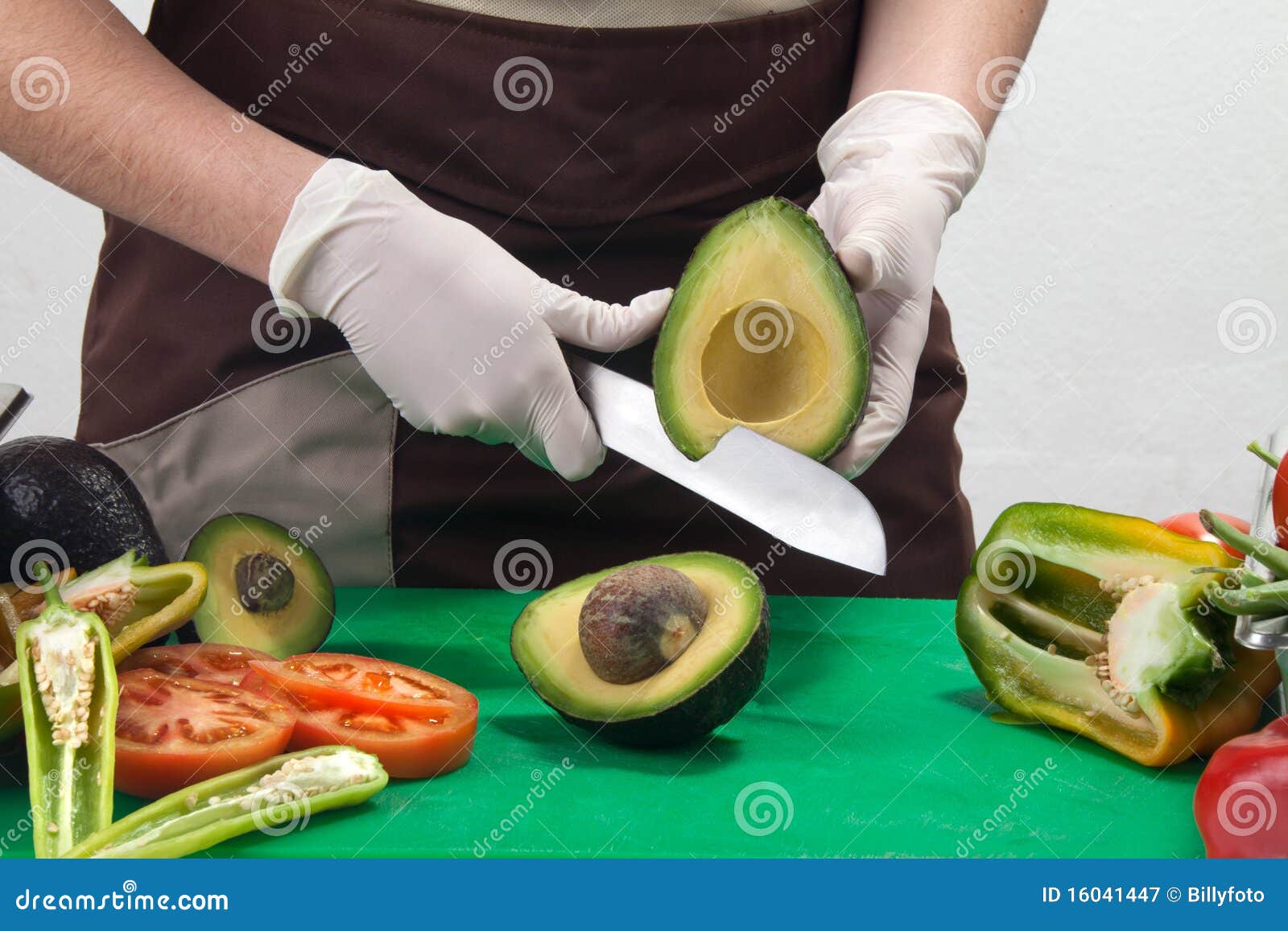 Avocado and cook stock image. Image of tomato, freshness - 16041447
