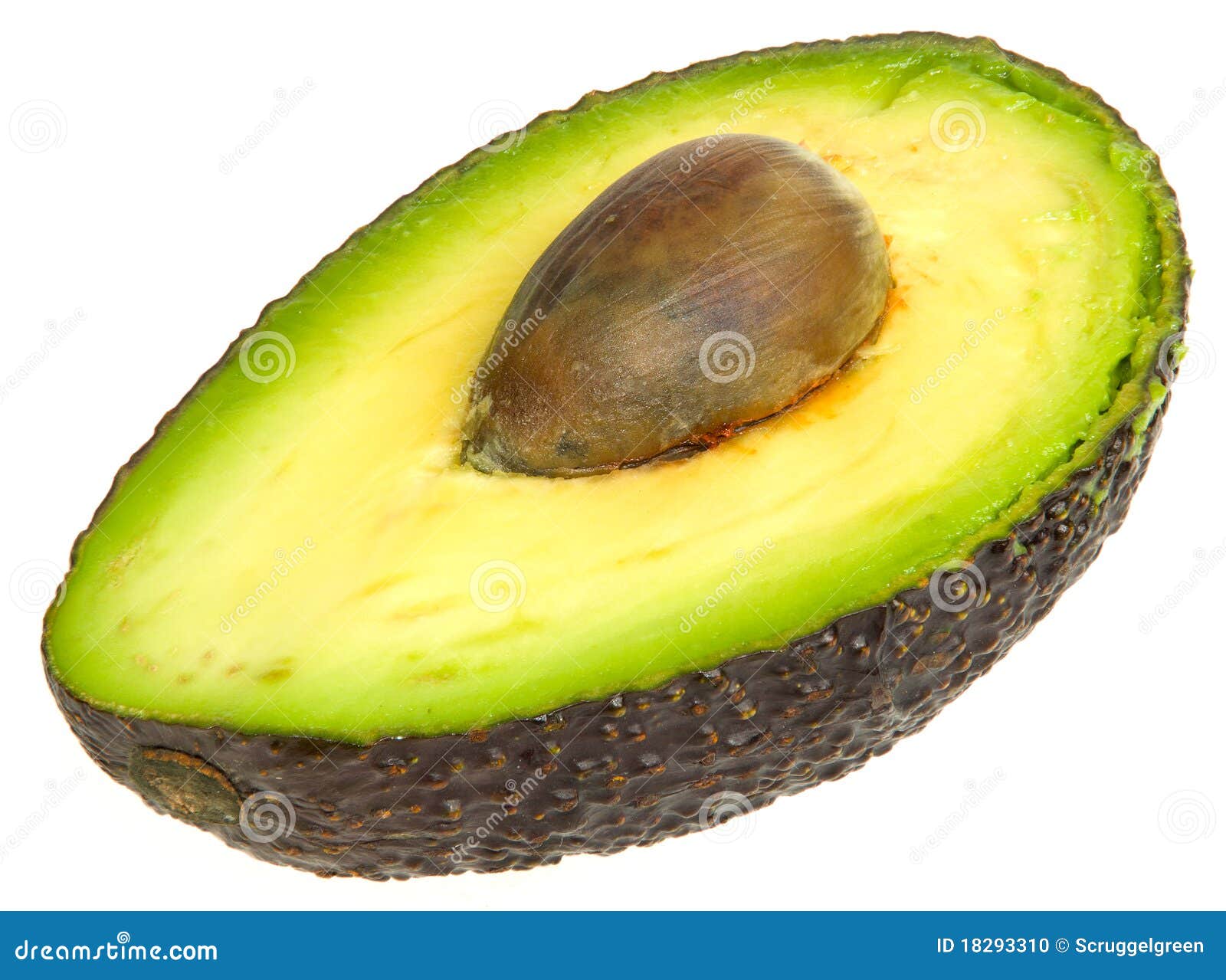 Avocado cut in Half stock photo. Image of groceries, natural - 18293310