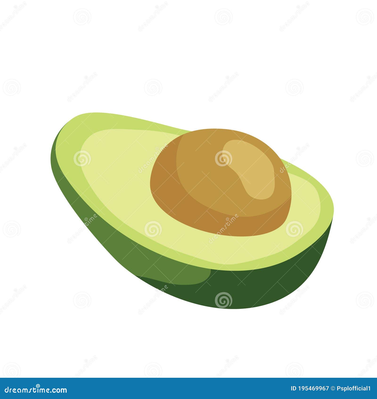 Avocado Design Vector Illustration Objects Fresh Fruit and Organic ...