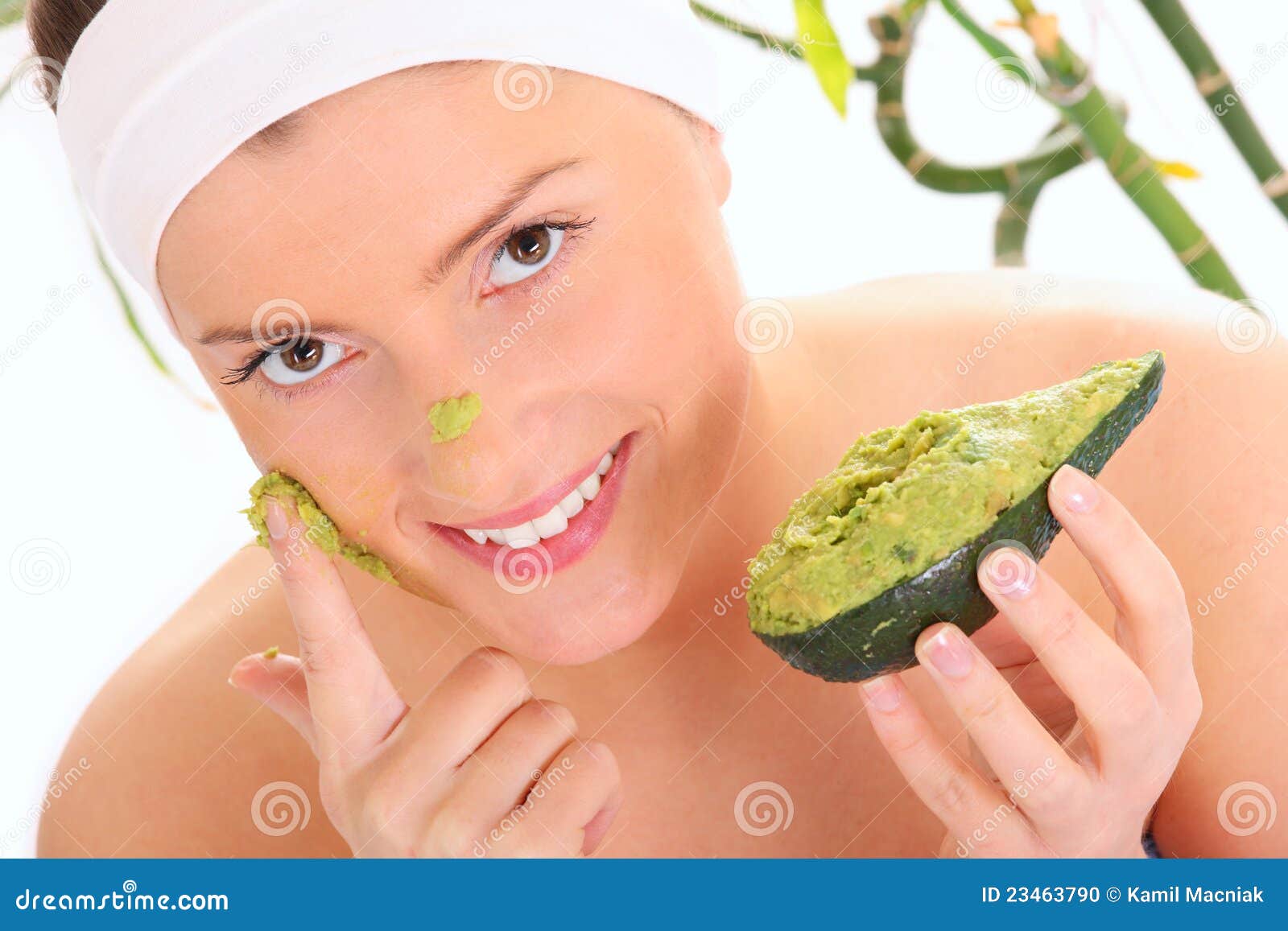 Avocado facial mask stock photo. Image of nature, face - 23463790
