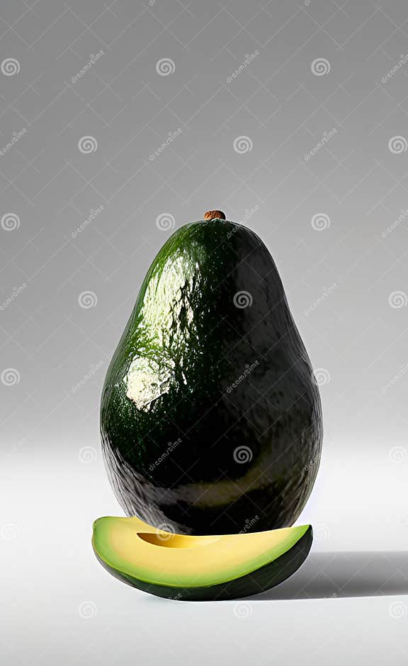 Avocado, Fruit, Vegetable on a Light Background Stock Illustration ...