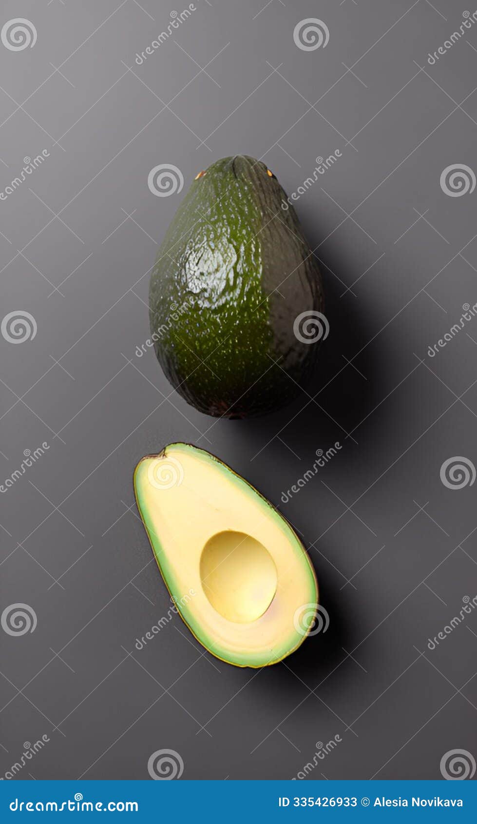 Avocado, Fruit, Vegetable on a Light Background Stock Illustration ...