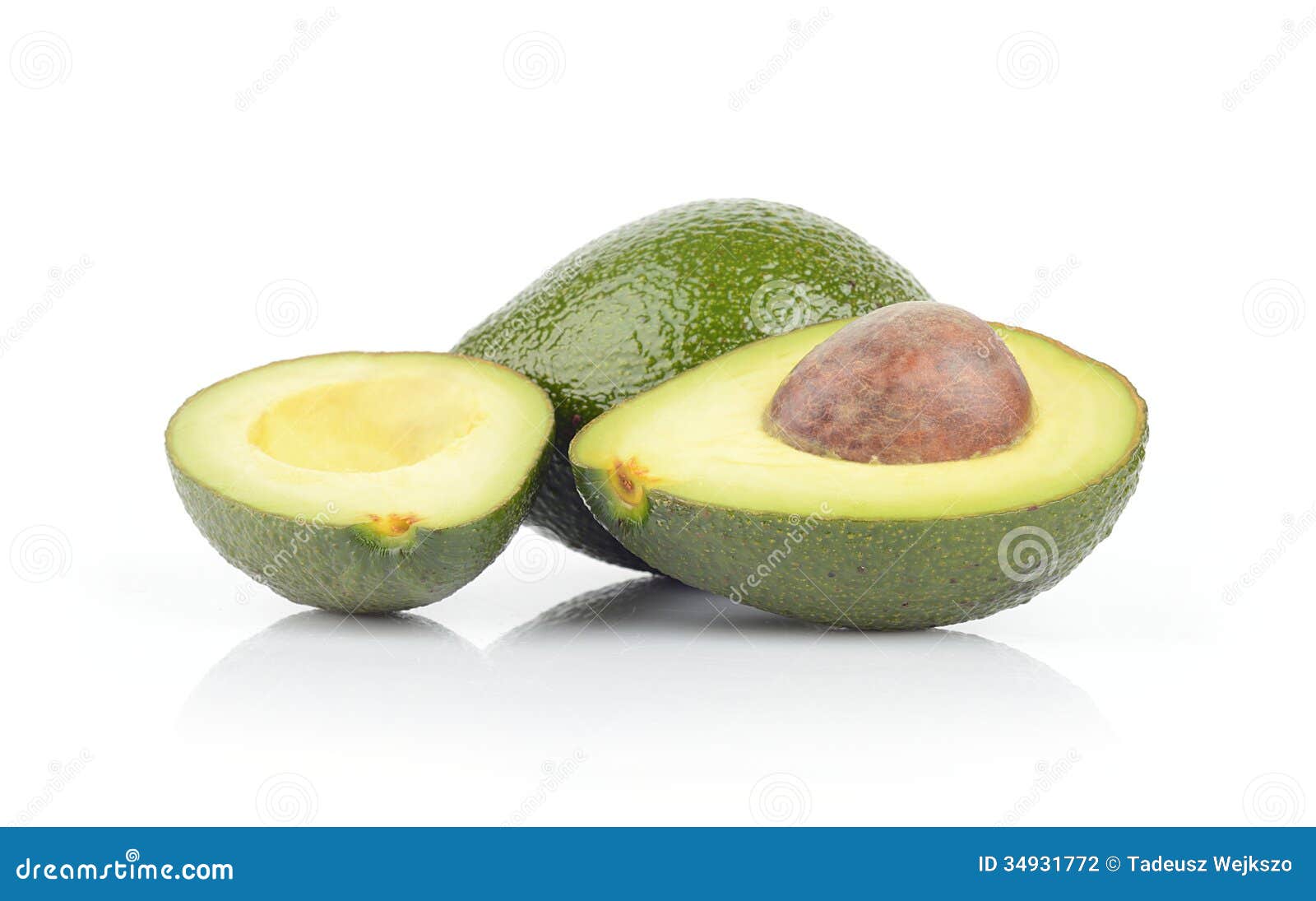 Avocado Fruits Isolated on White Stock Photo - Image of seed, fresh ...