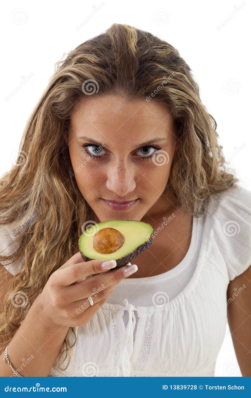 Avocado girl stock photo. Image of avocado, vegetables - 13839728