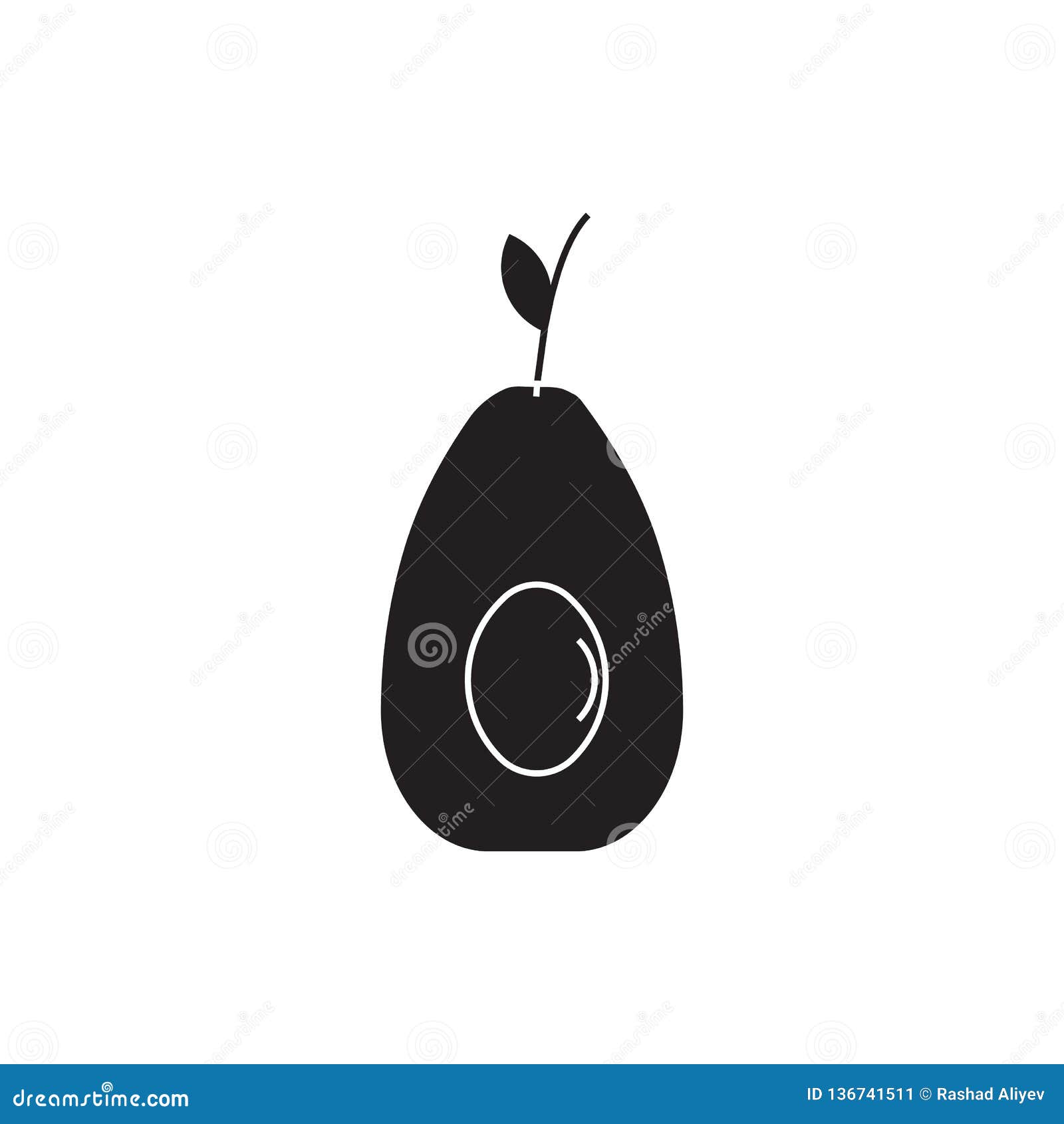 Avocado Icon. Element of Fruit for Mobile Concept and Web Apps Icon ...