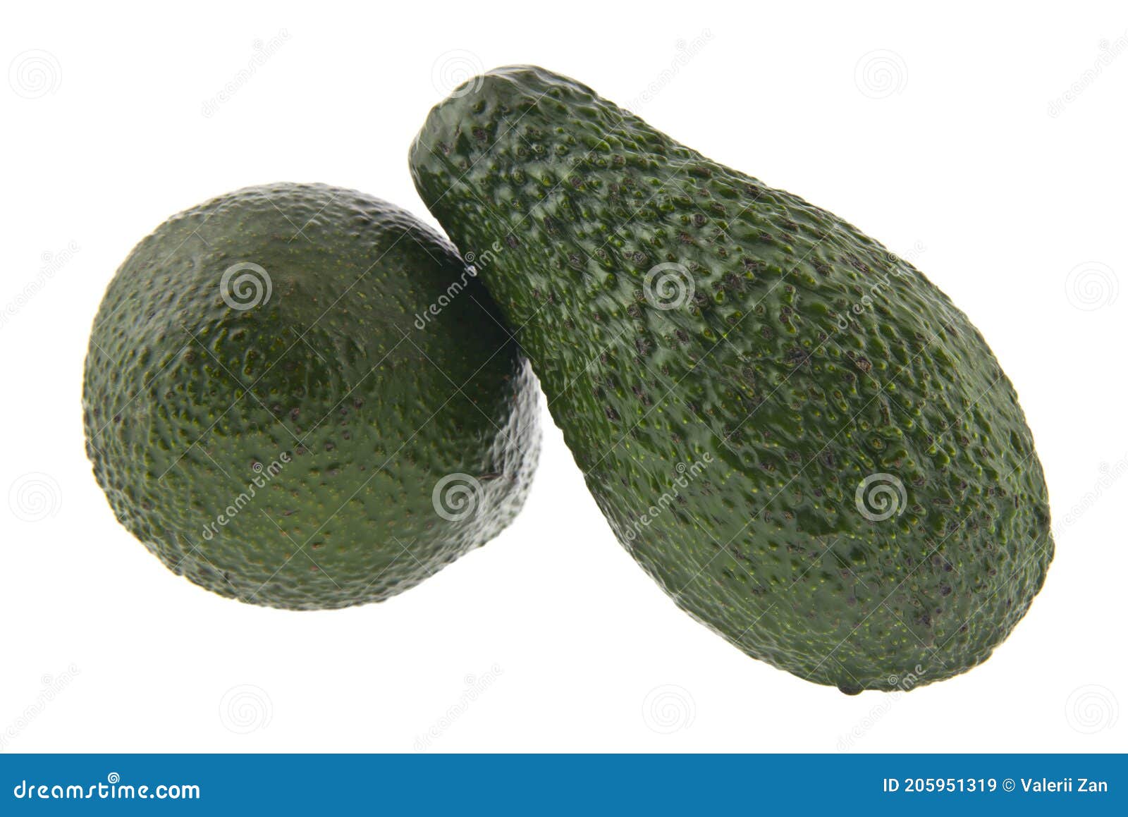 Avocado Isolated on White Background Stock Image - Image of freshness ...