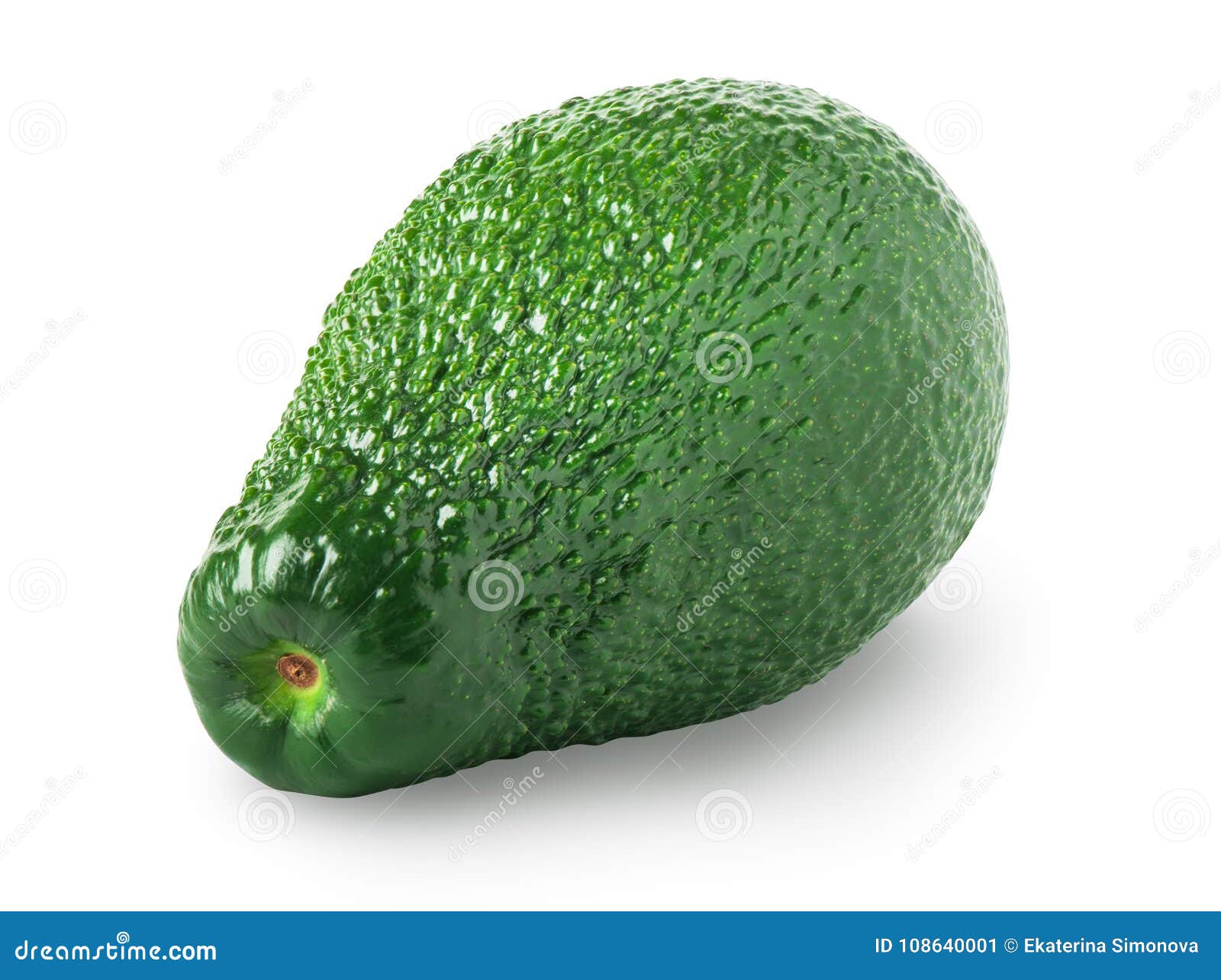 Avocado Isolated on White Background Stock Image - Image of nutrition ...
