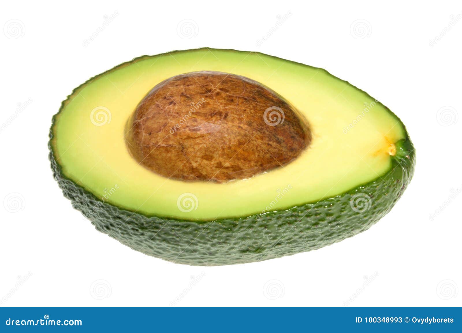 Avocado Isolated on White without Shadow Stock Image - Image of ...