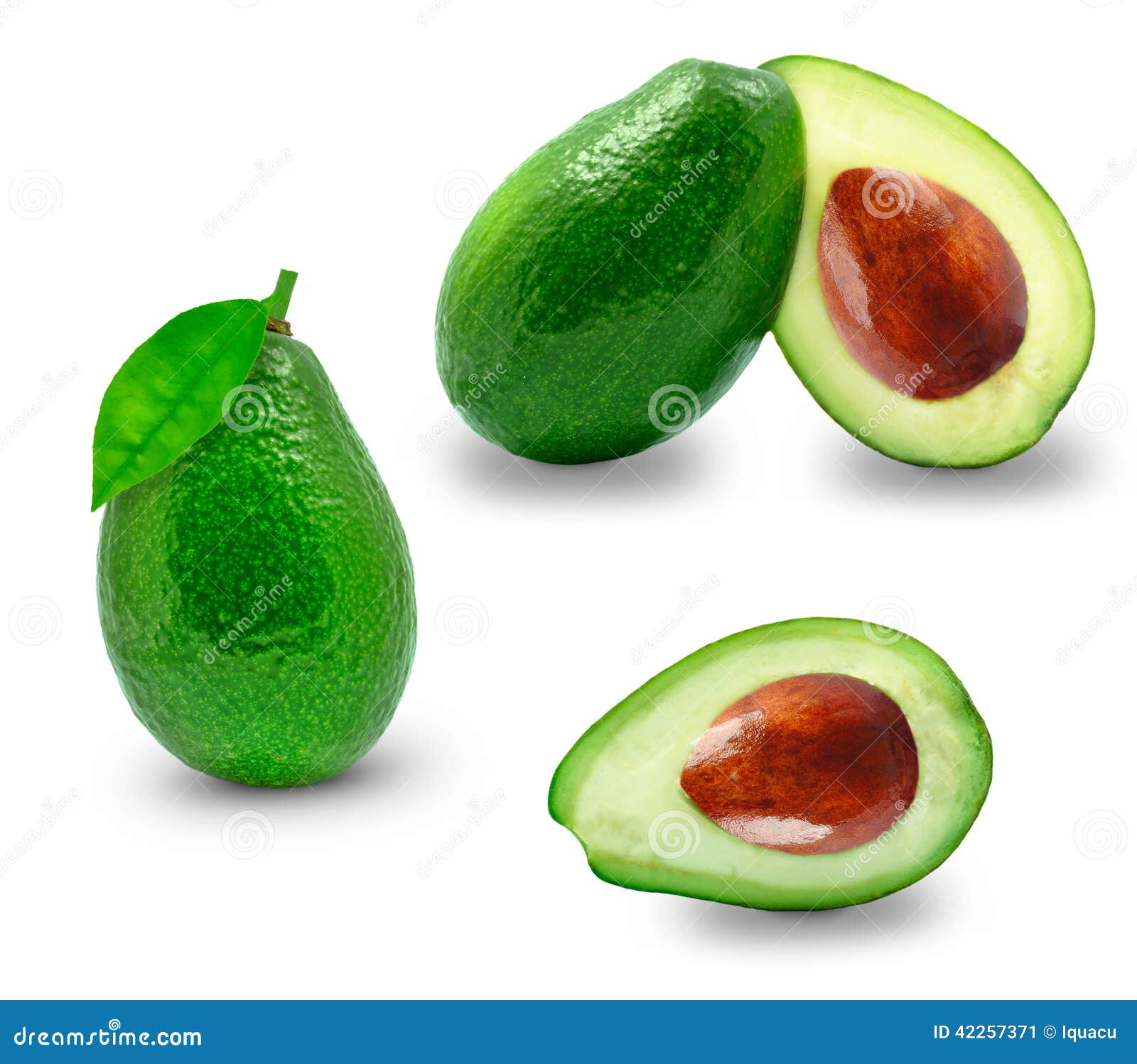 Avocado pieces stock image. Image of exotic, core, vegetable - 42257371