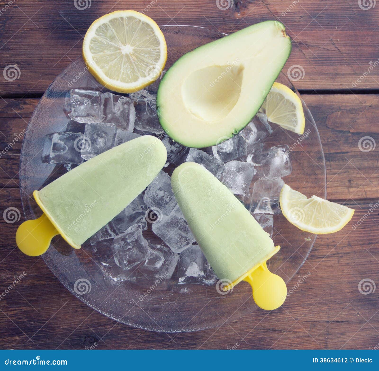 Avocado Popsicle stock photo. Image of sweet, cream, lime - 38634612