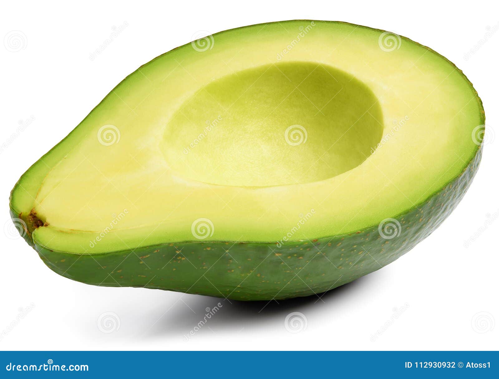 Avocado isolated on white stock photo. Image of organic - 112930932