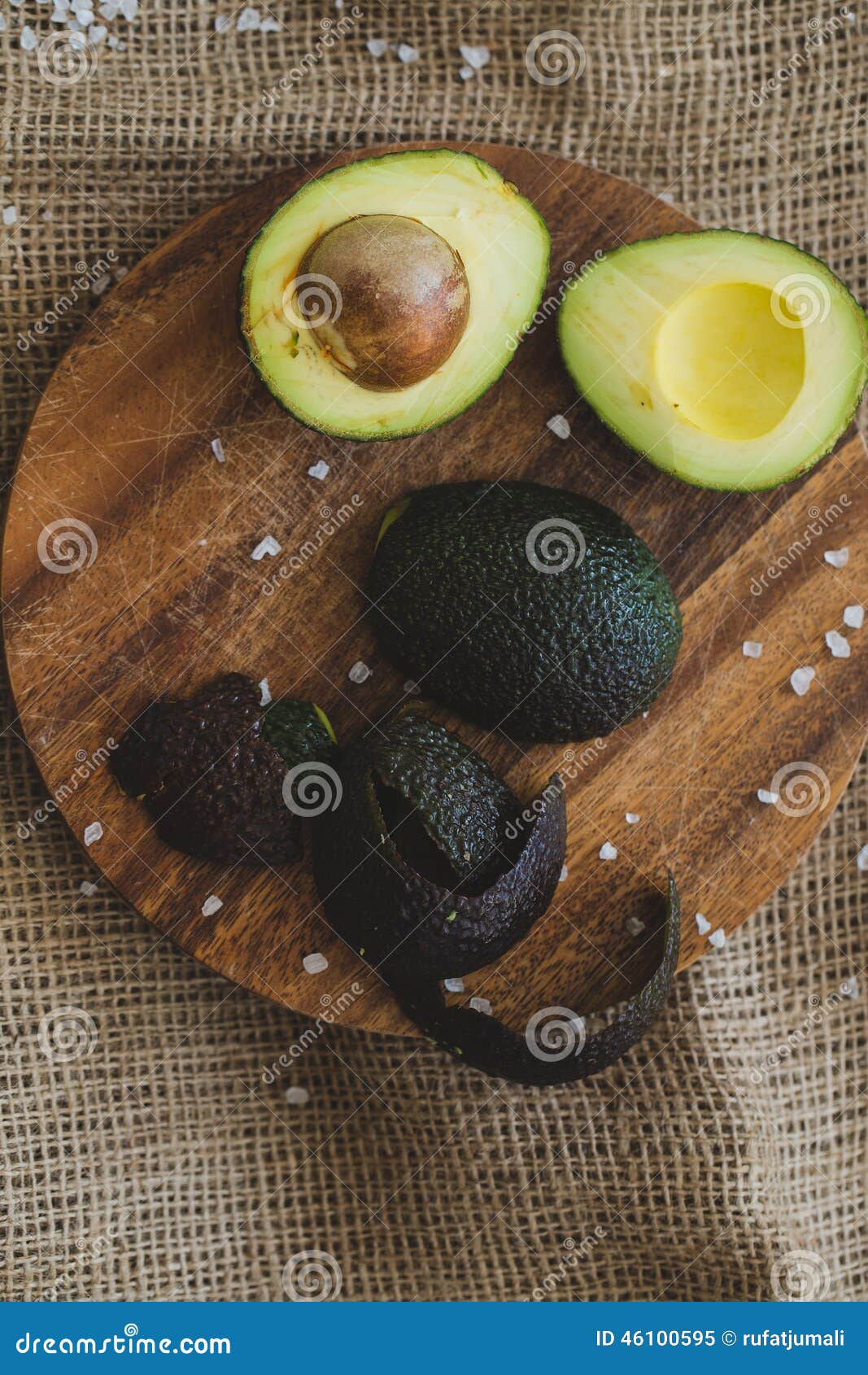 Avocado on the table stock image. Image of ingredient - 46100595
